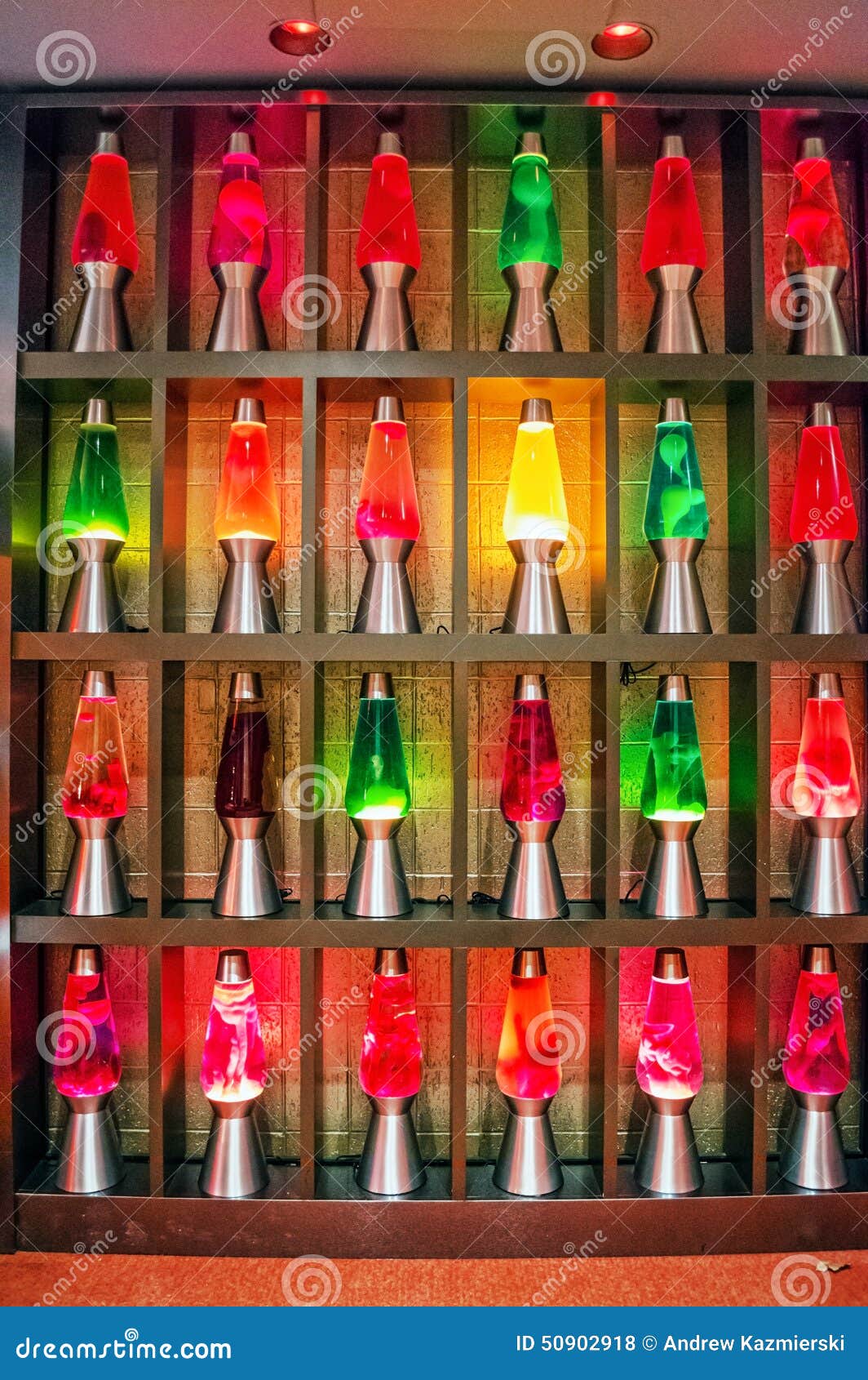 Lava Lamps stock photo. Image of lava, lamp, lights, shelf - 50902918