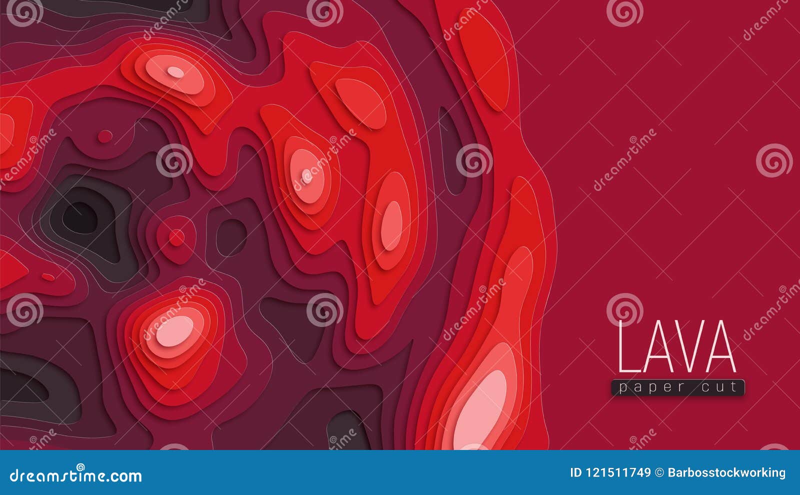 Lava paper cut background stock vector. Illustration of poster - 121511749