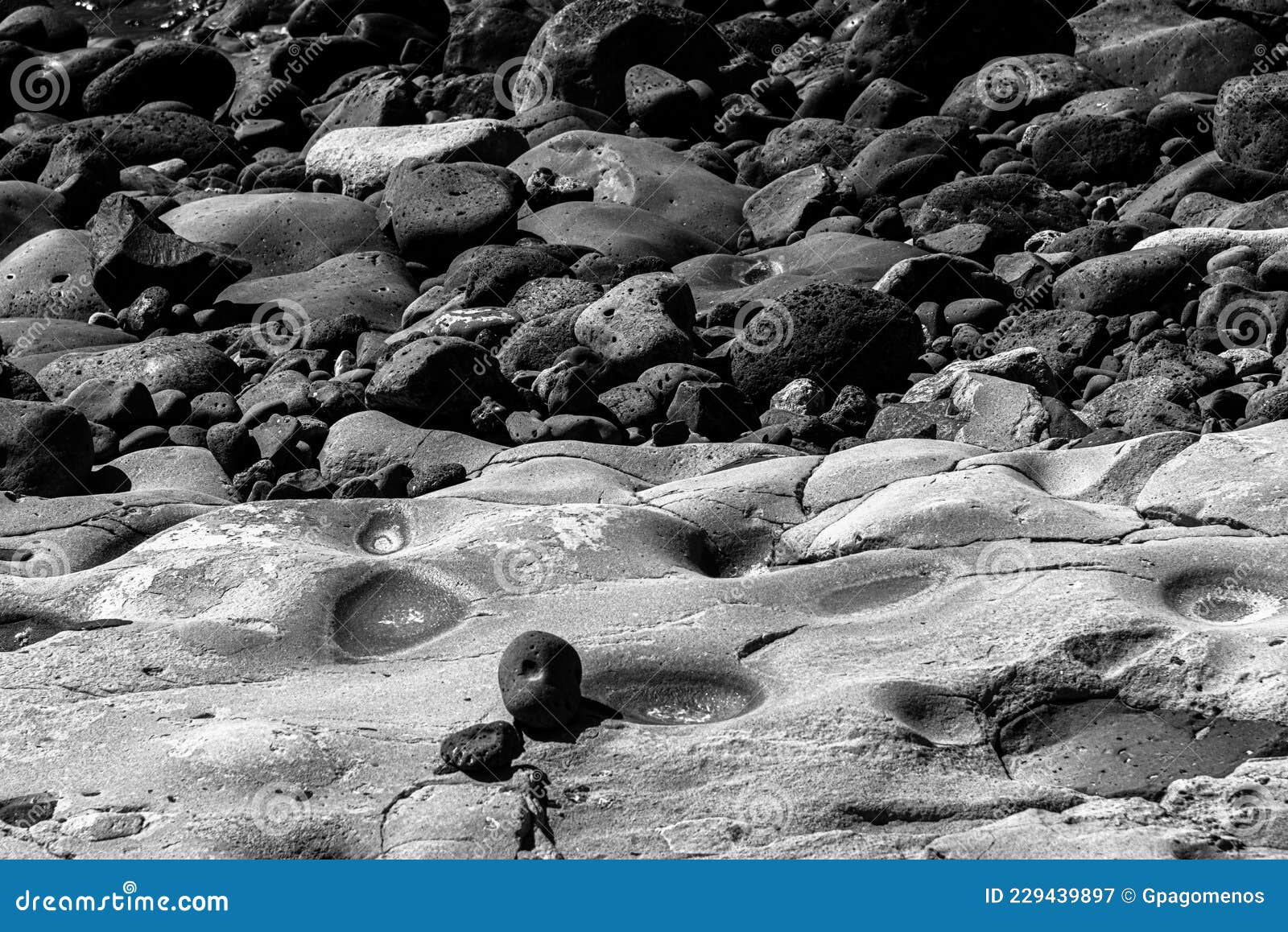 Volcanic Rocks Structure Smooth Lava Stone Background Texture. Stock ...