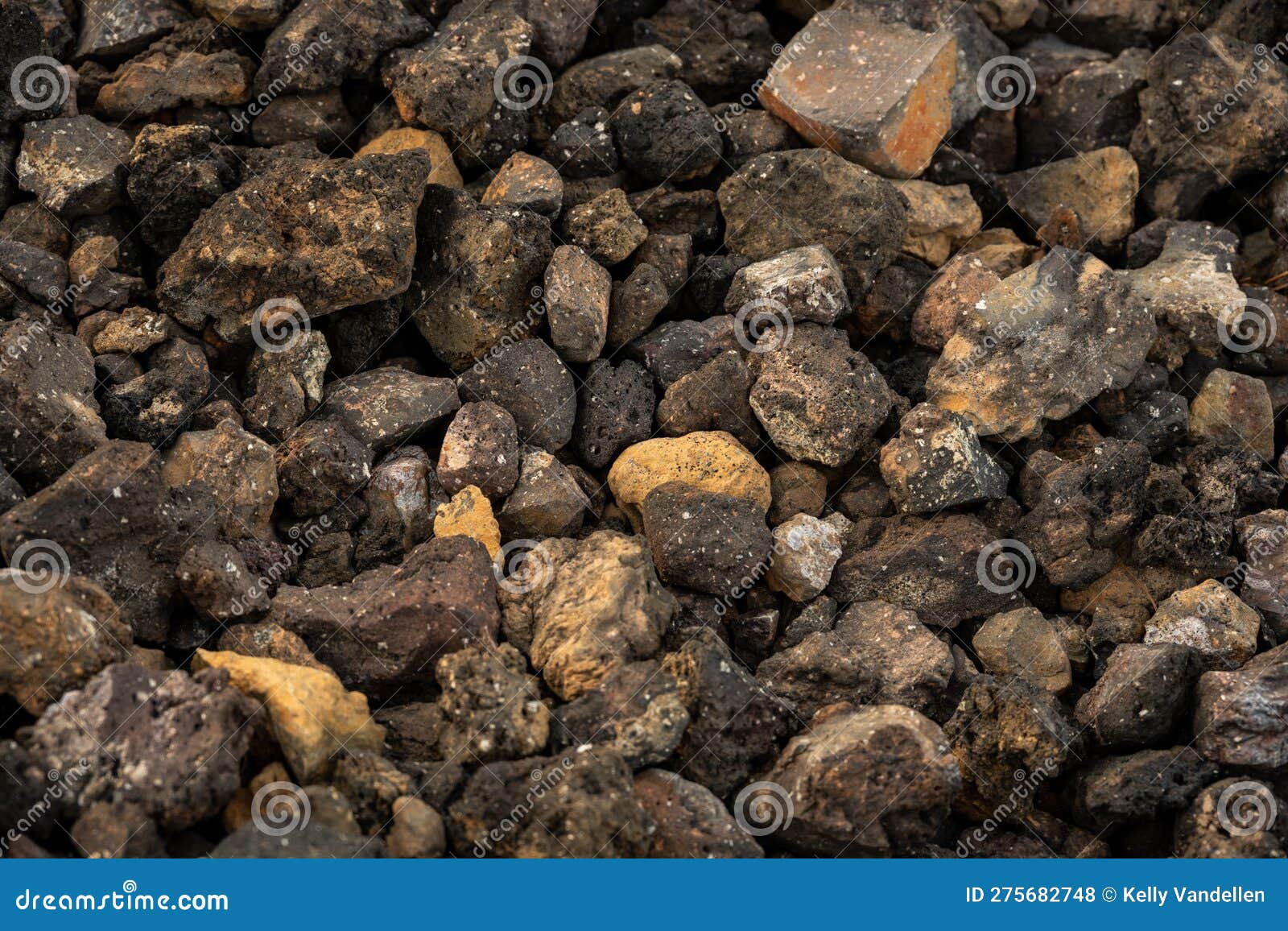 Lava Rocks Cover Sections of Trail on Crater Peak Stock Photo - Image ...