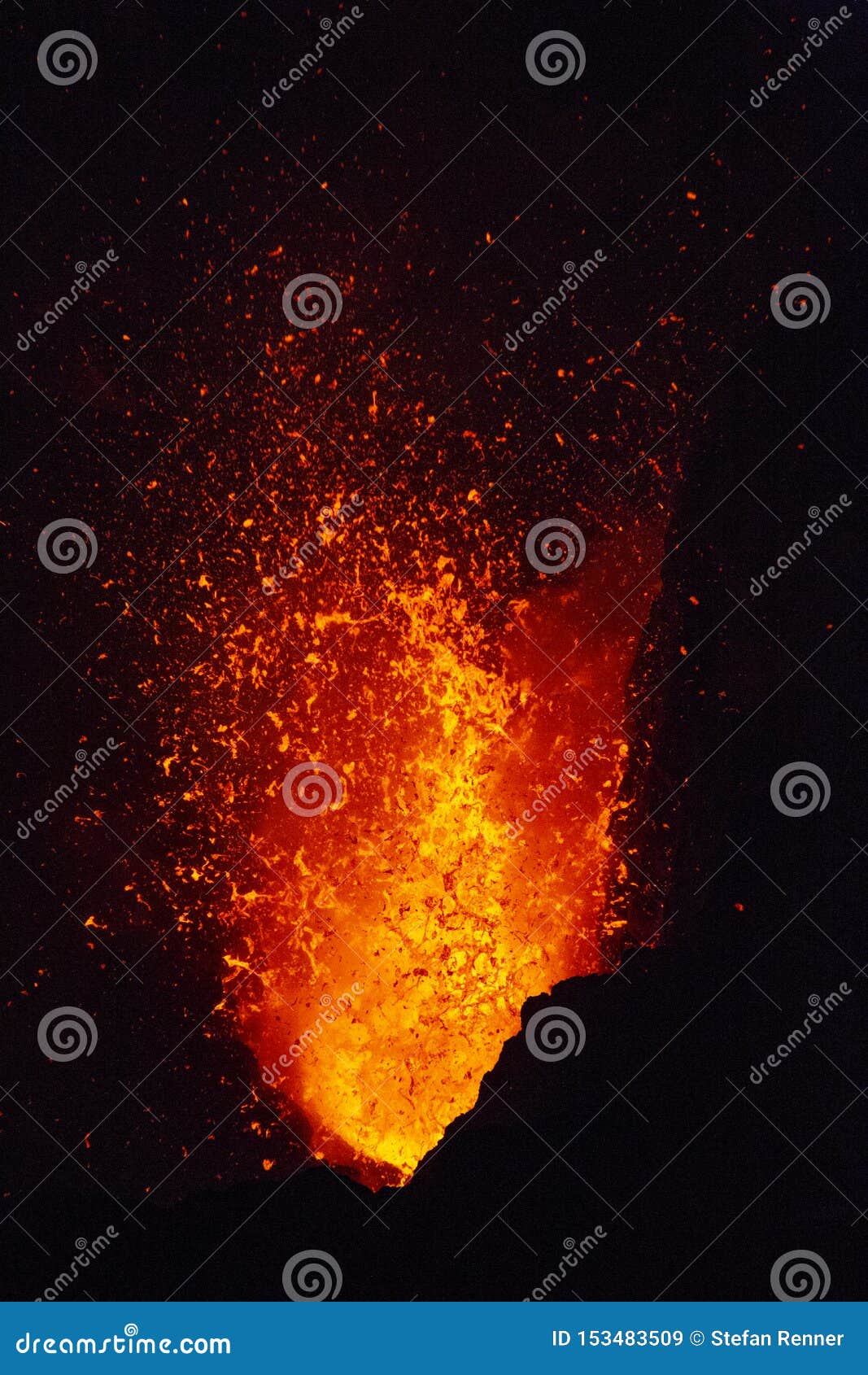 Lava spit stock image. Image of force, outbreak, natural - 153483509