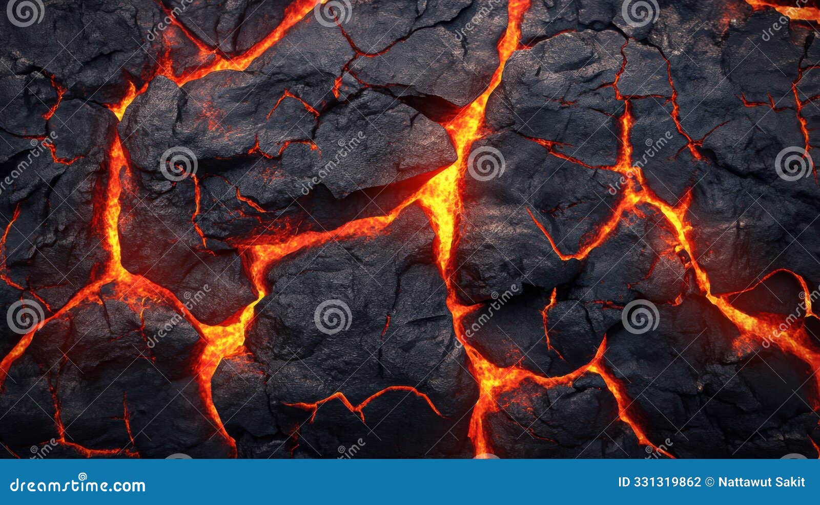Magma Or Molten Lava Cartoon Vector | CartoonDealer.com #2881901