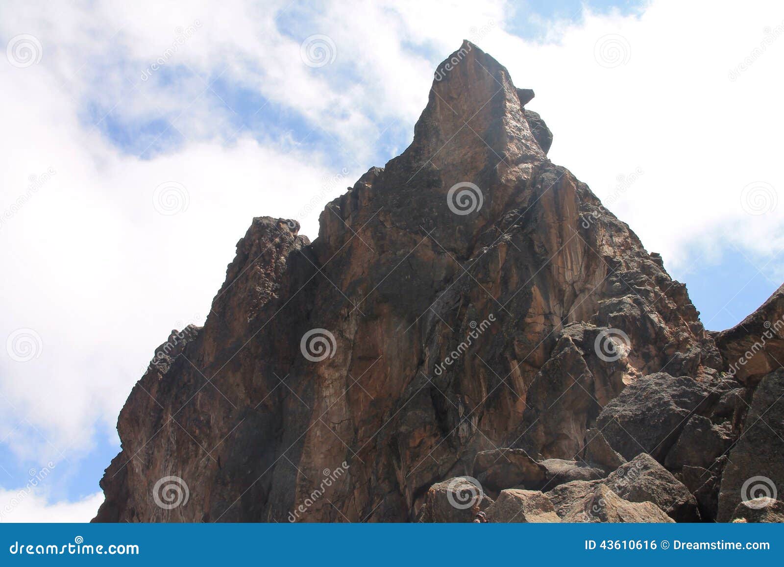 Lava Tower stock photo. Image of kilimanjaro, tower, 4600m - 43610616