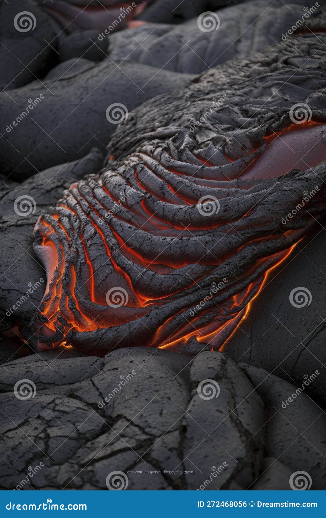 Lava from Volcano, Created with Generative AI Stock Illustration ...