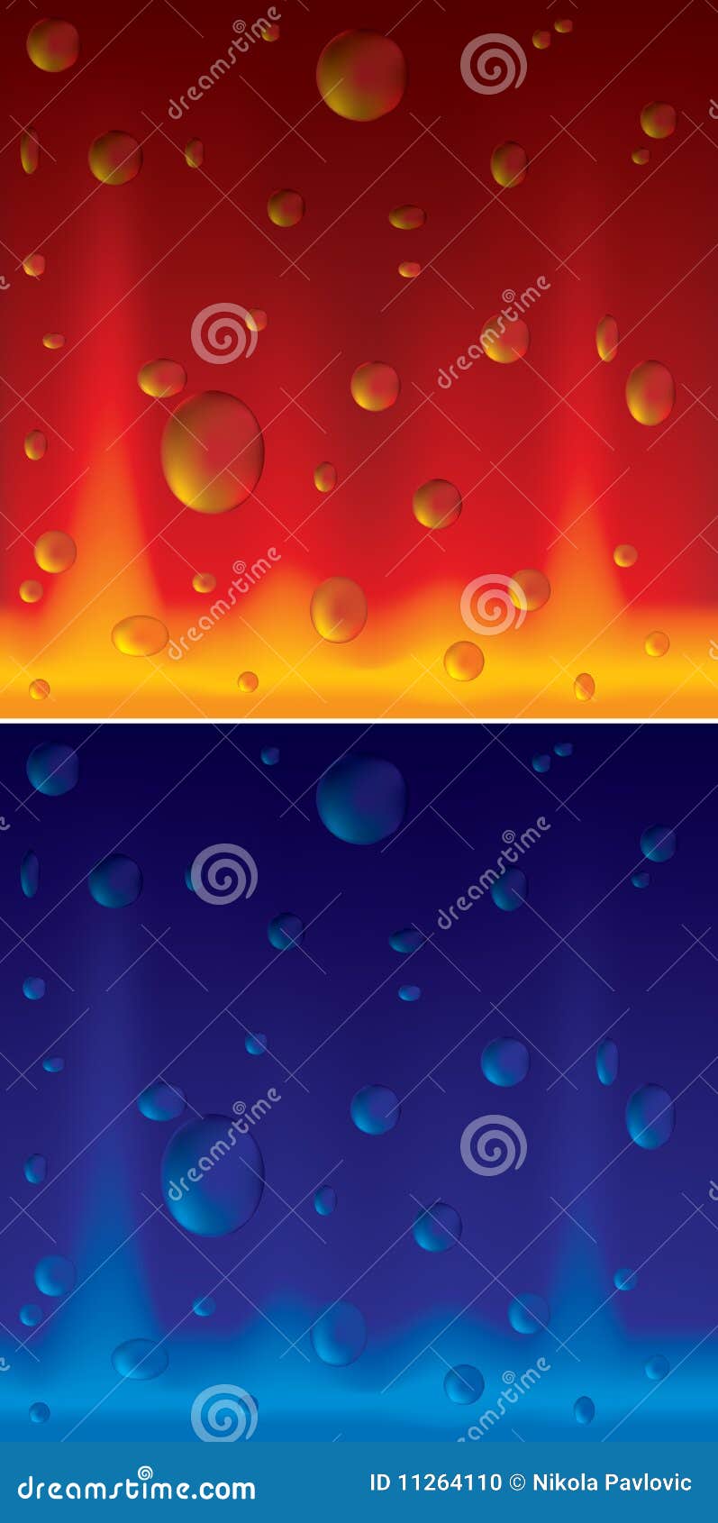 Lava and water bubbles stock vector. Illustration of lava - 11264110