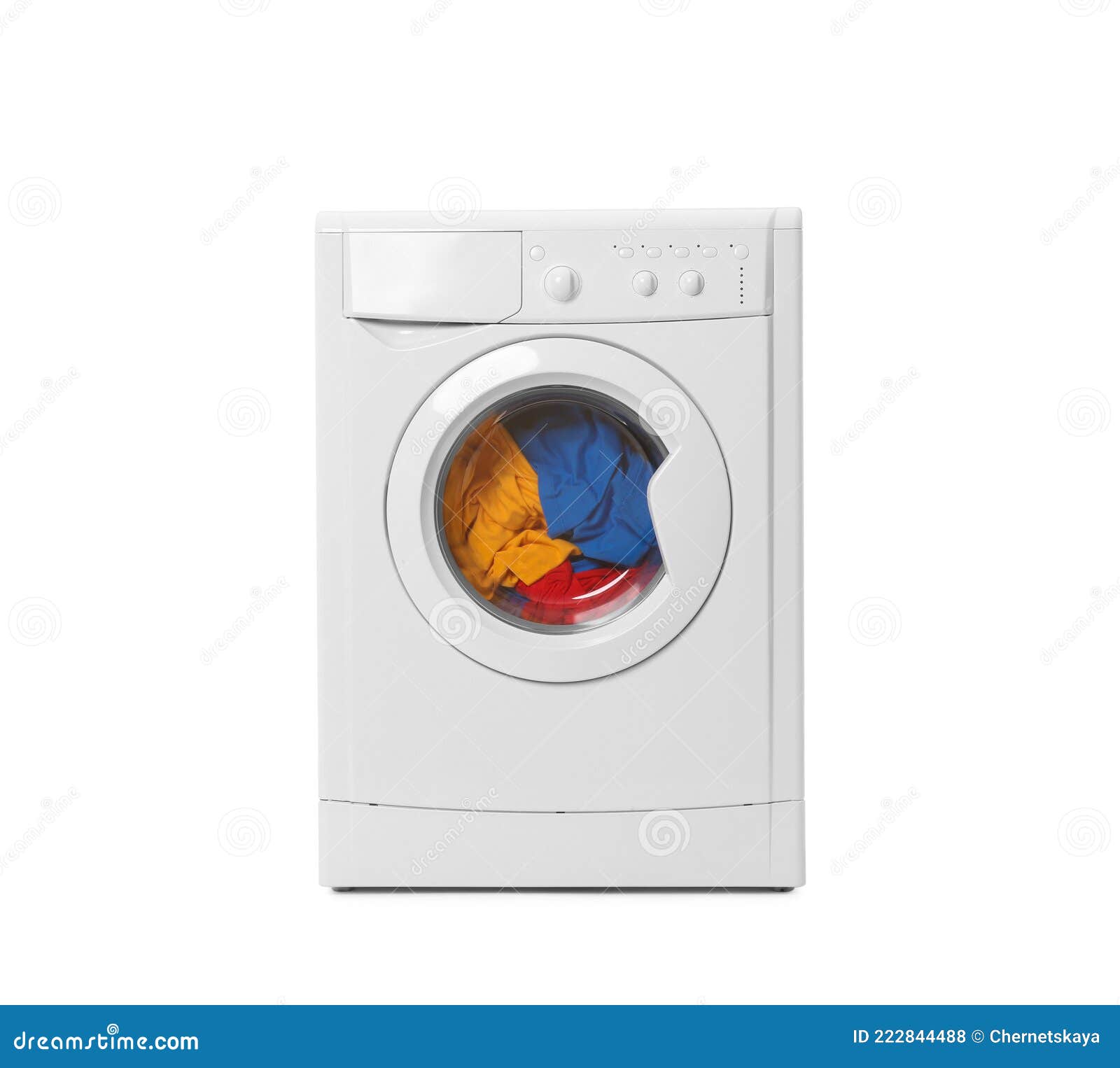 Lavadora Moderna Con Ropa De Blanco Foto de archivo - Imagen de lino ...