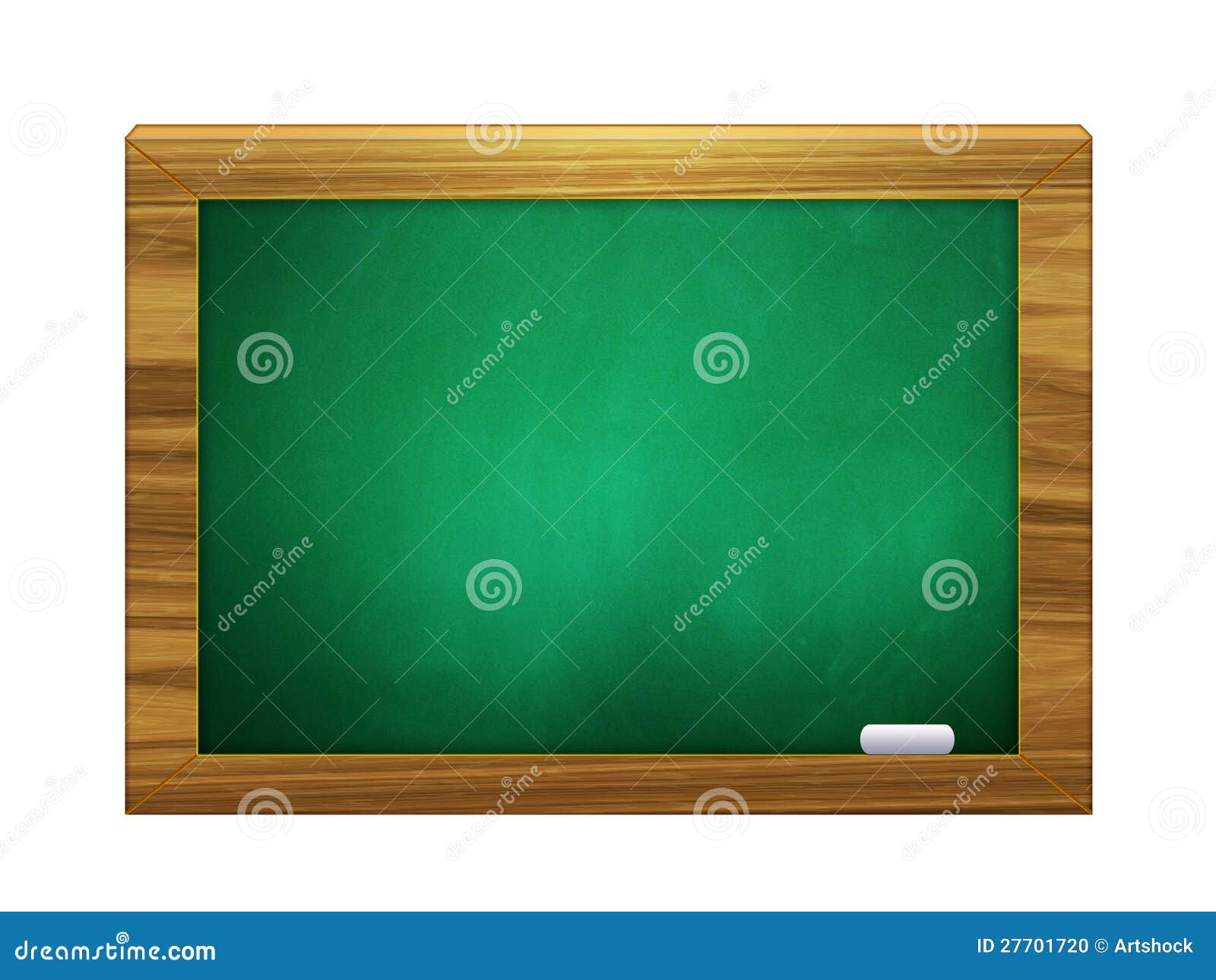 Lavagna 3d Di Colore Verde Con Gesso Illustrazione di Stock ...