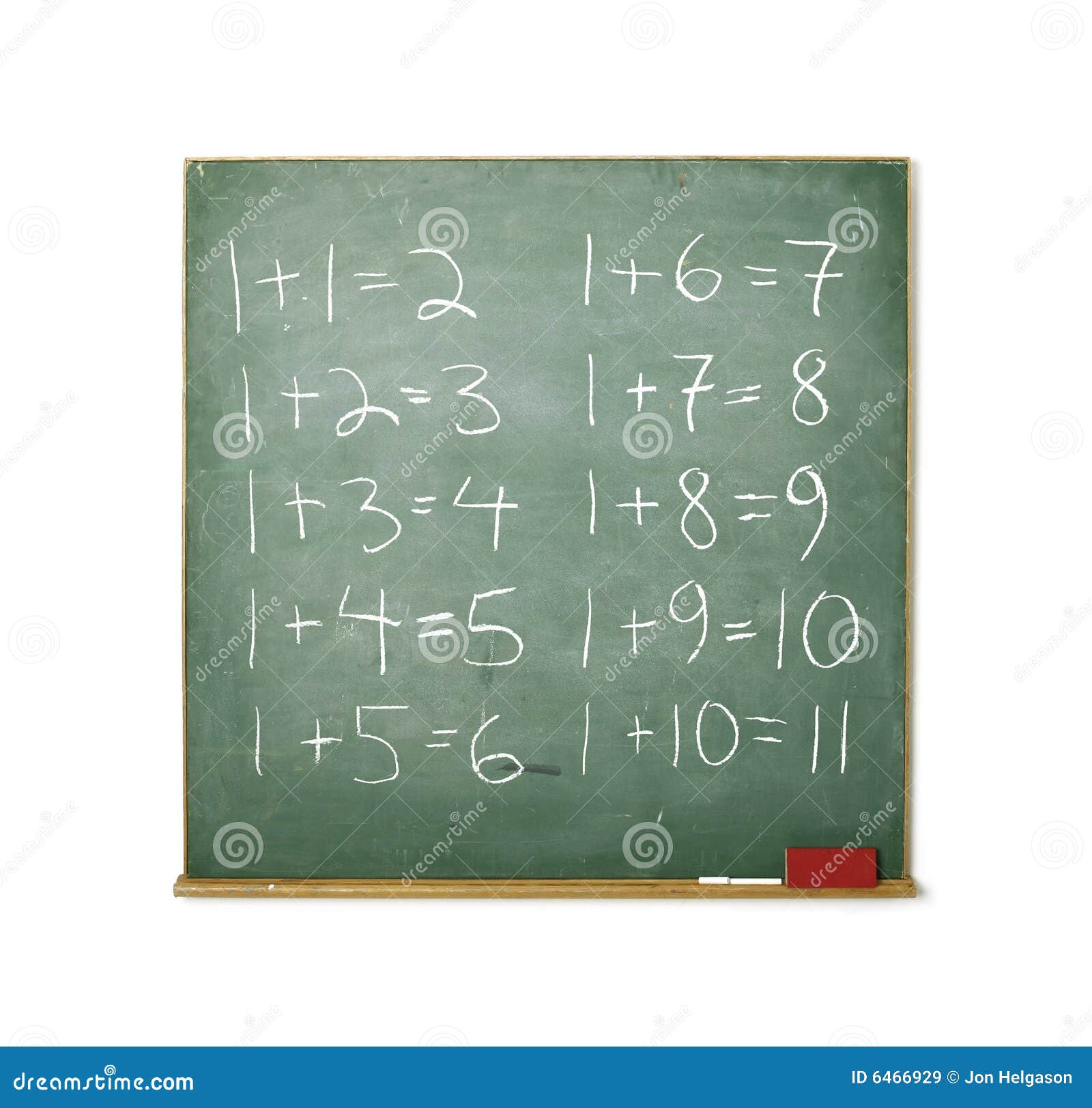 Lavagna Con Per La Matematica Facile Isolato Su Bianco Immagine Stock ...