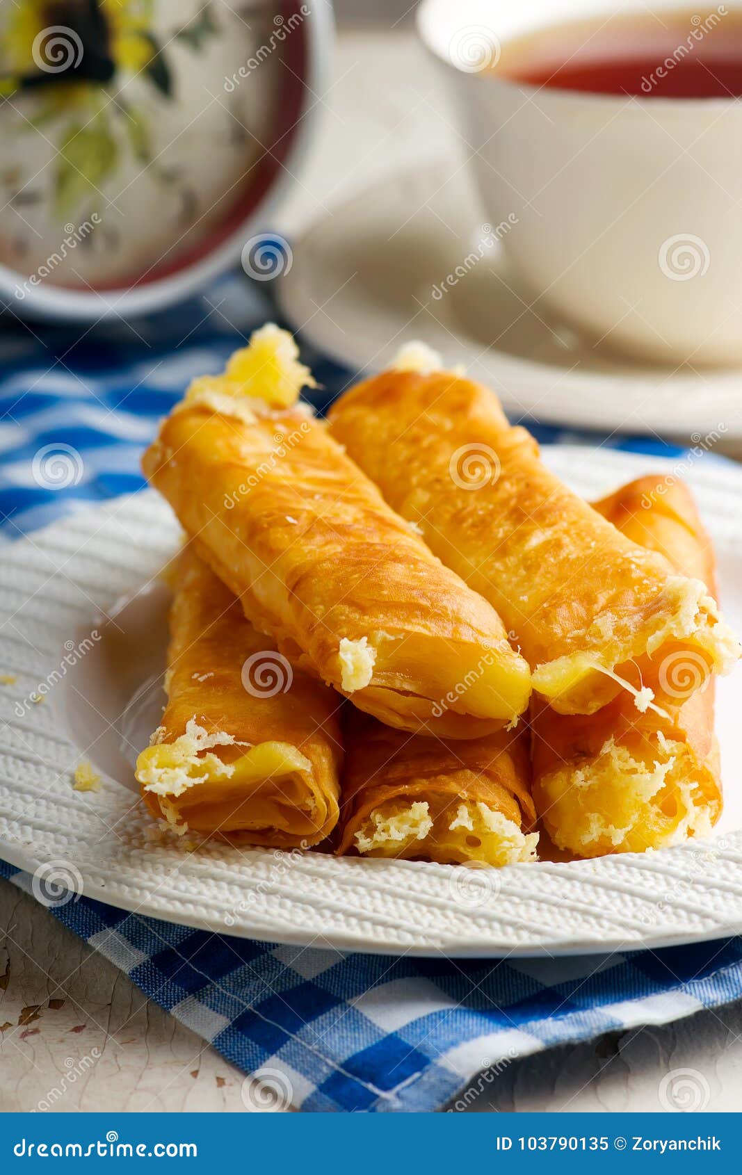 Lavash Cheese Roll..style Rustic Stock Image - Image of cheese, strudel ...