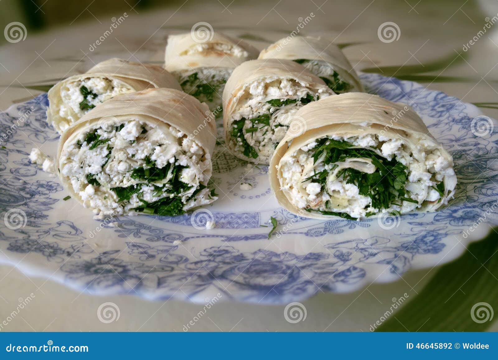 Lavash rolls stock photo. Image of dish, cheese, plate - 46645892