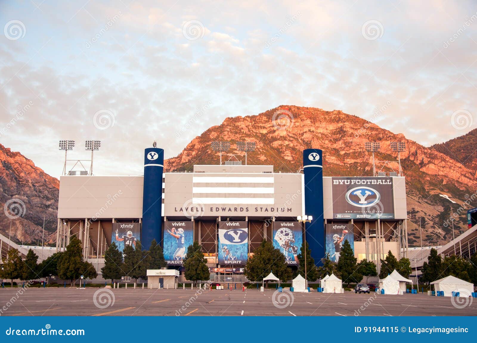 Lavell Edwards Stadium at BYU Brigham Young University Editorial Image ...
