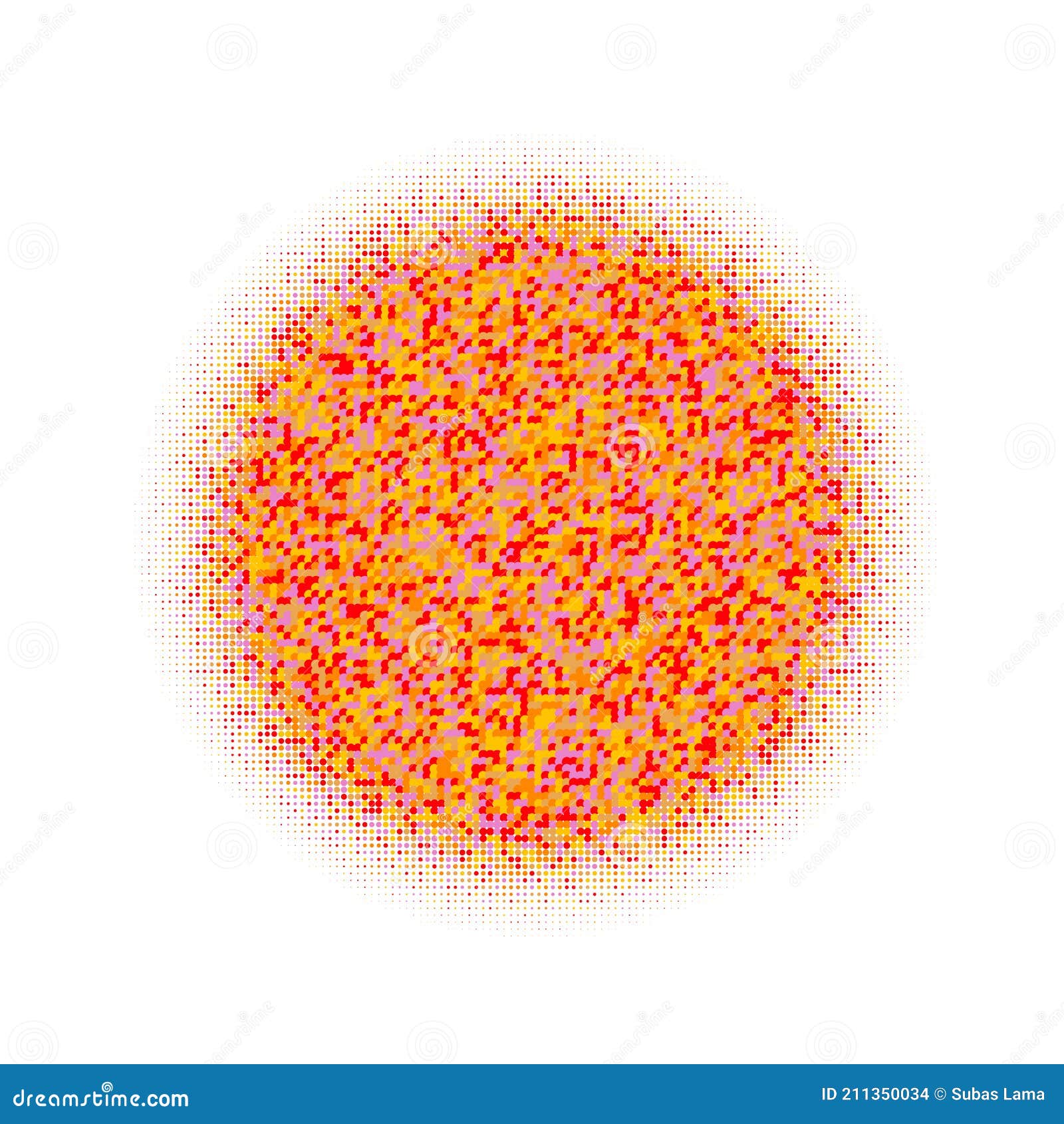 Lavender Abstract Dot Halftone. Indigo Comic Texture Background. Orange ...