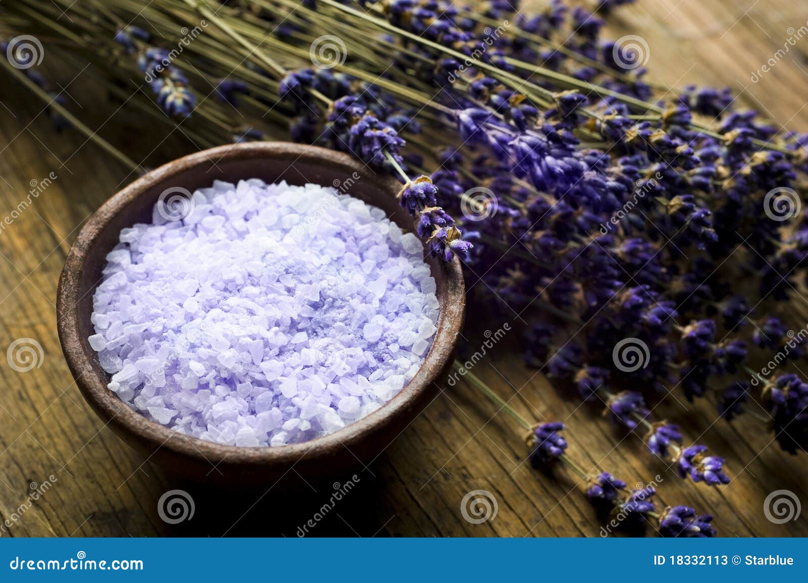 Lavender bath salt stock image. Image of alternative - 18332113