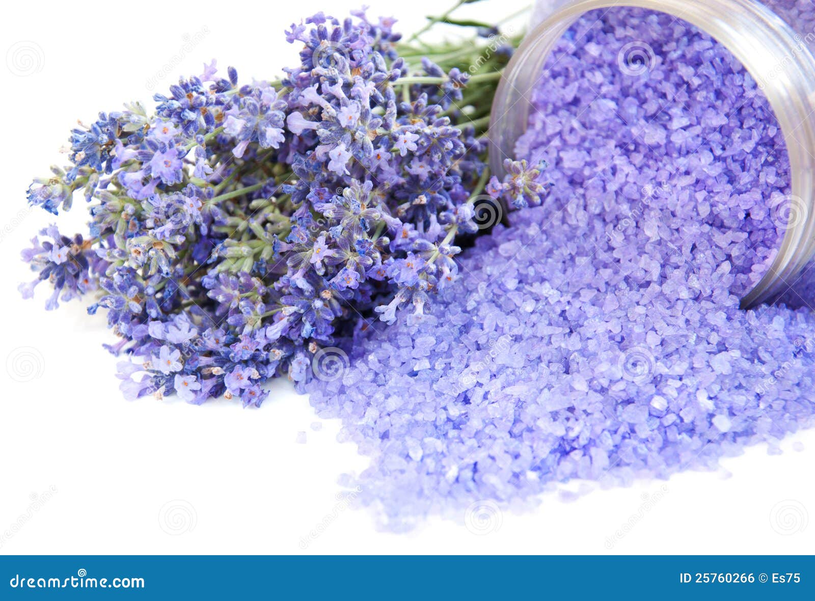 Lavender bath salt stock photo. Image of healthy, bunch - 25760266