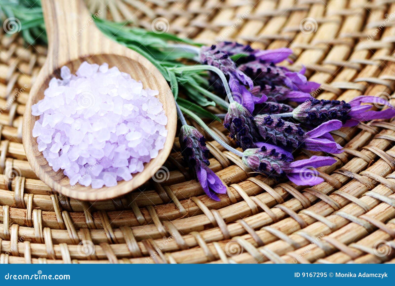 Lavender bath salt stock image. Image of medicine, aromatherapy - 9167295