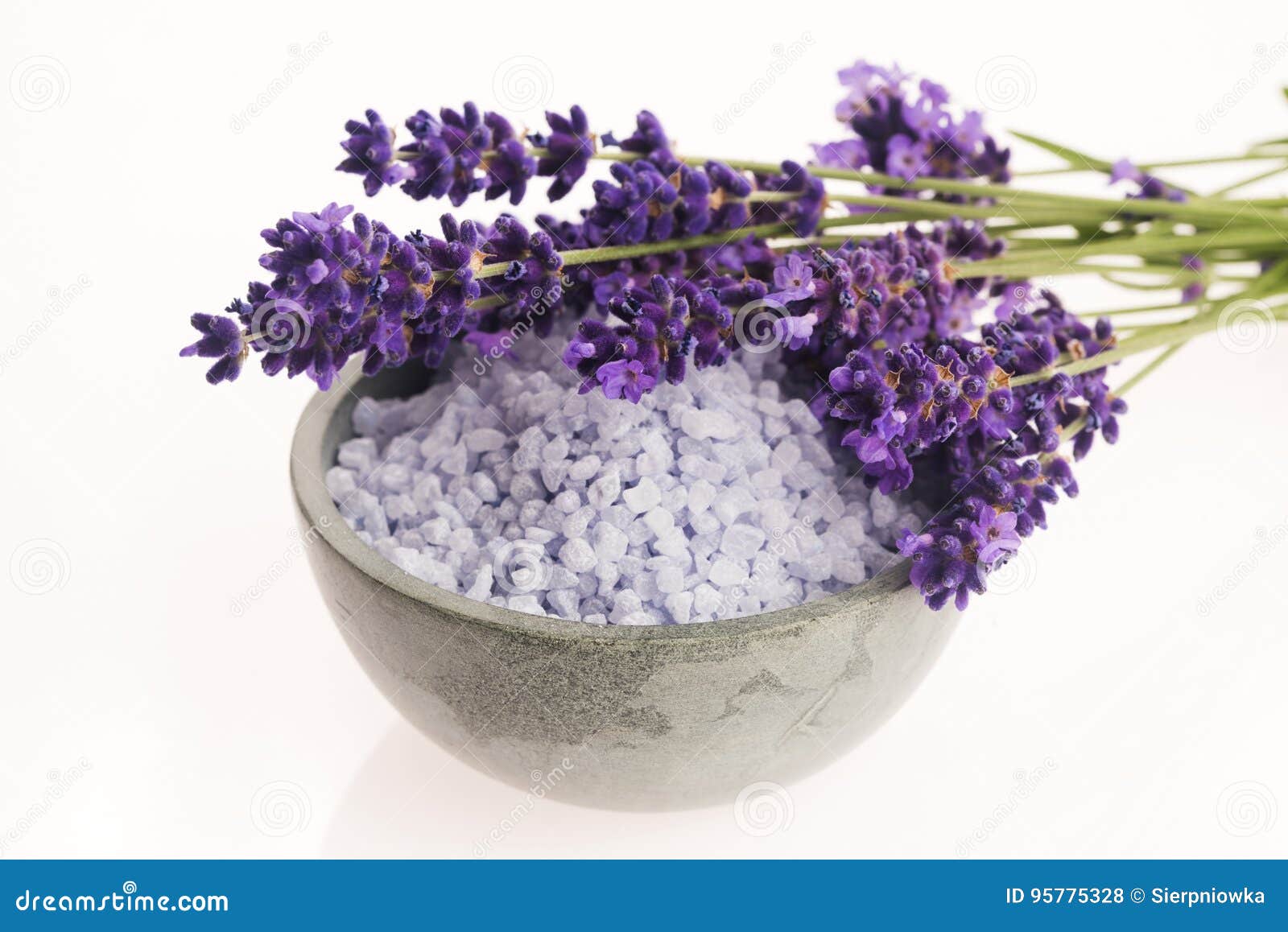 Lavender bath salt stock photo. Image of natural, lavandula - 95775328