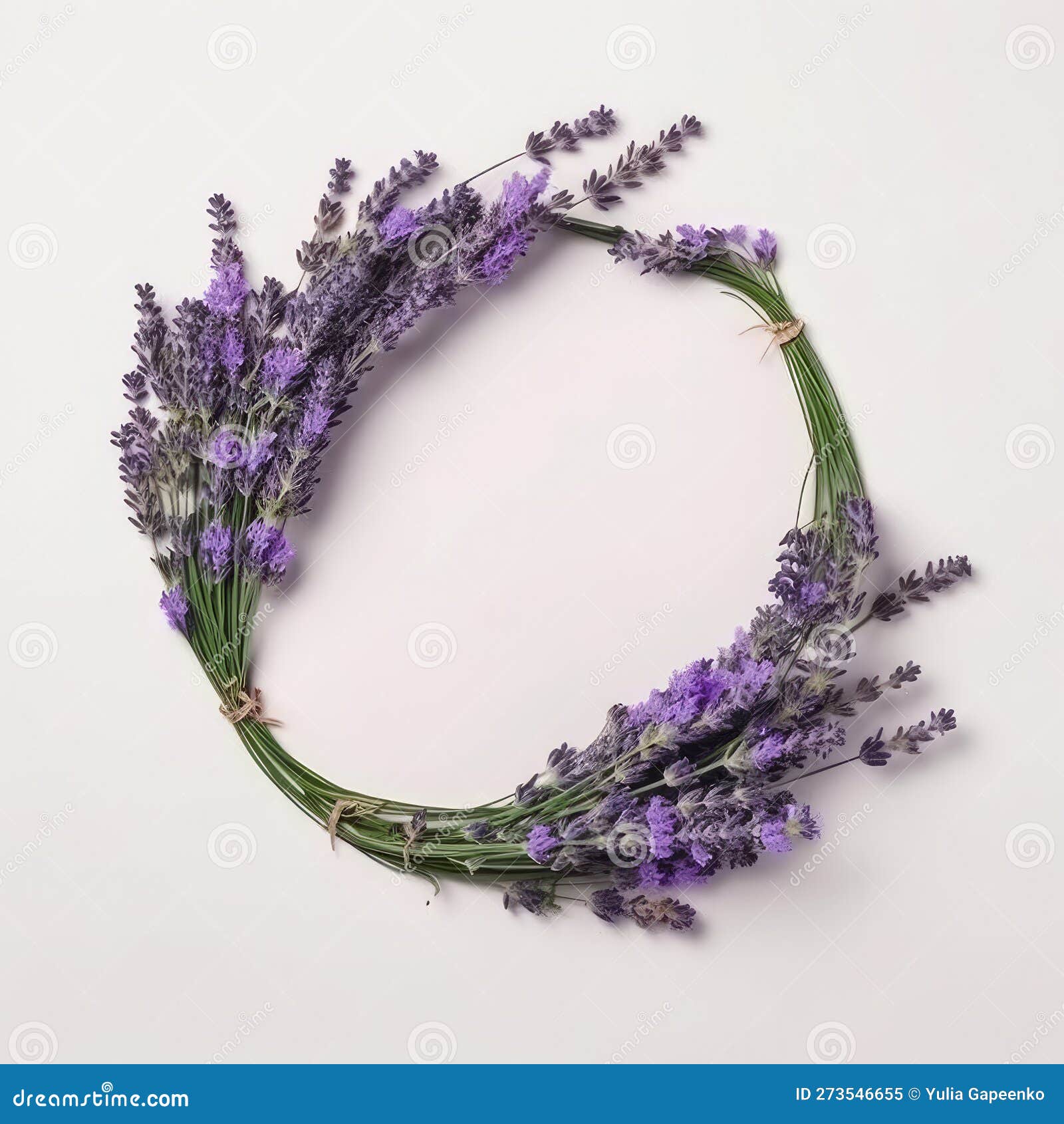 Lavender Circle Frame. Illustration AI Generative Stock Illustration ...