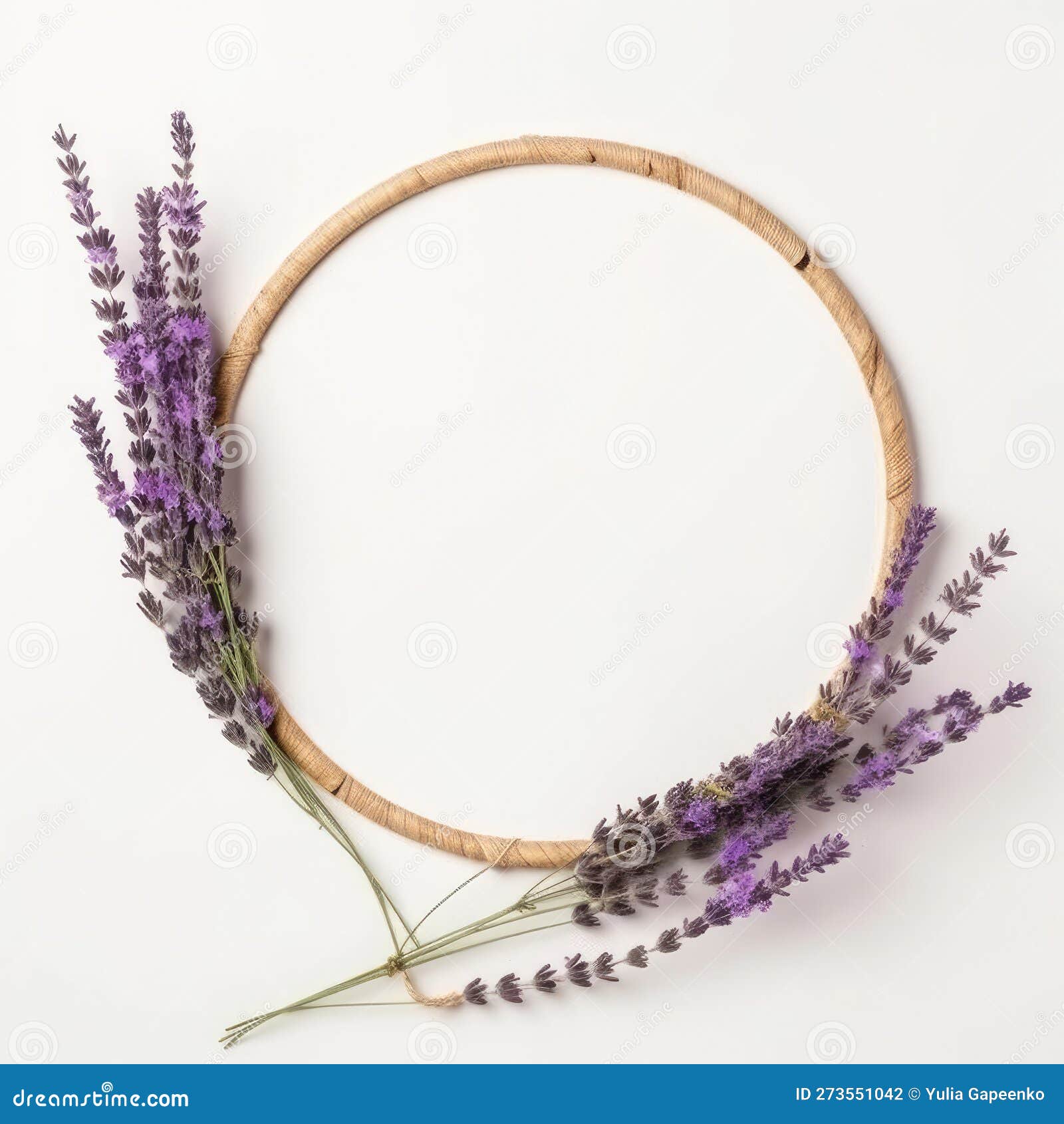 Lavender Circle Frame. Illustration AI Generative Stock Illustration ...