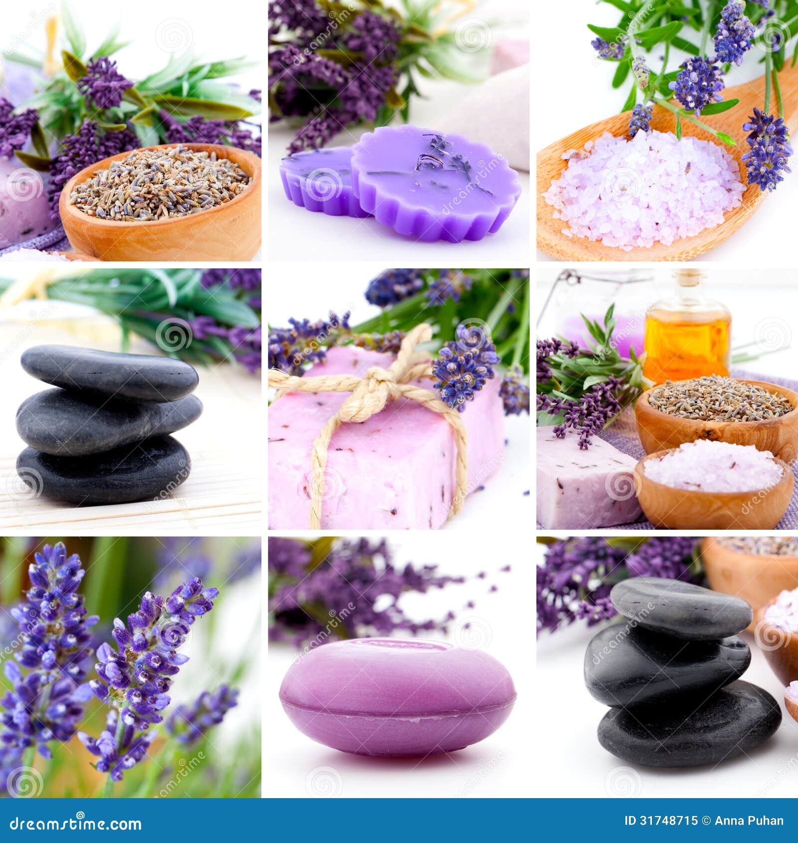 Lavender collage stock image. Image of herbal, herb, field - 31748715