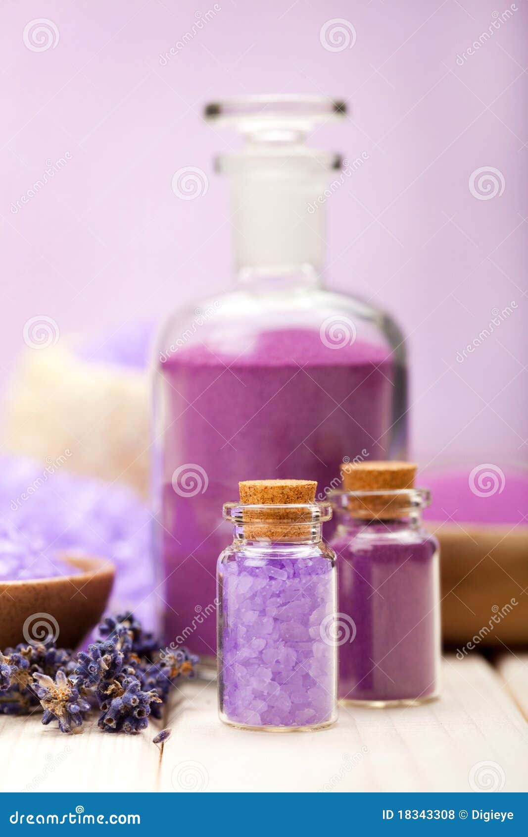 Lavender cosmetics stock photo. Image of mineral, minerals - 18343308