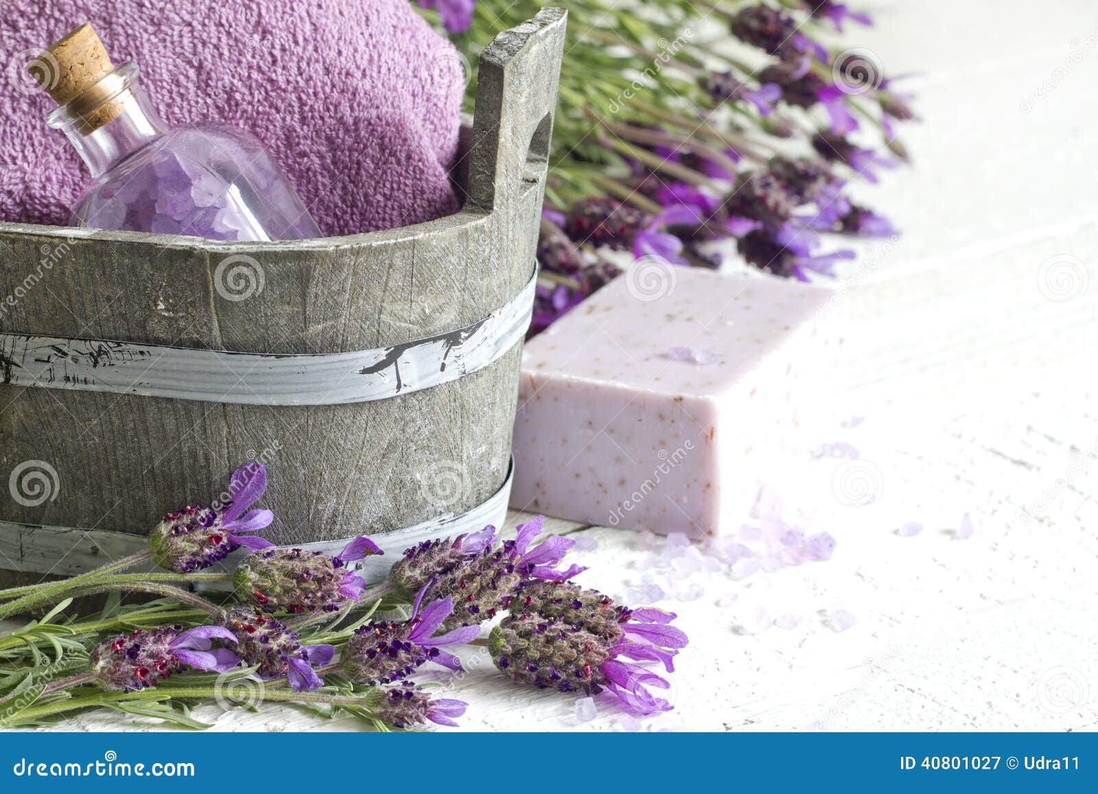 Lavender Cosmetics Spa Body Care Abstract Composition Stock Image ...
