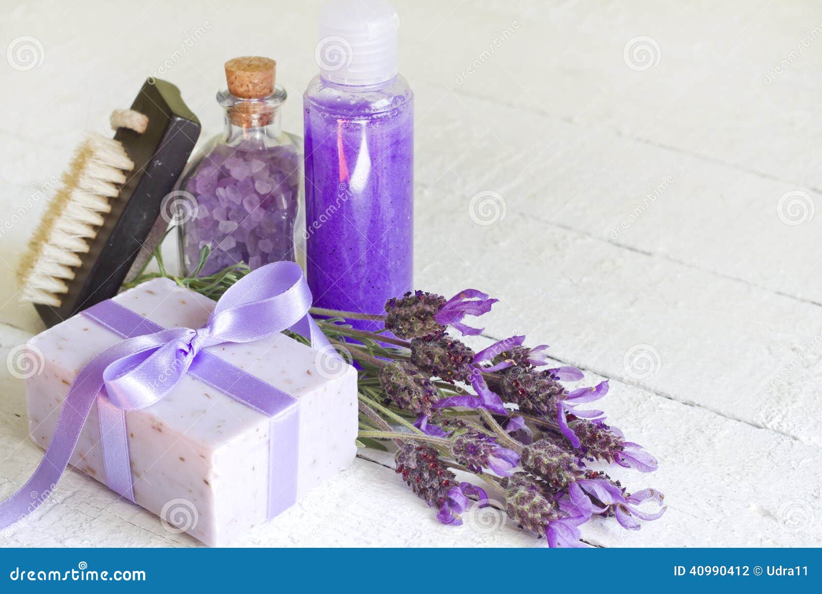 Lavender Cosmetics Spa Body Care Abstract Composition Stock Photo ...