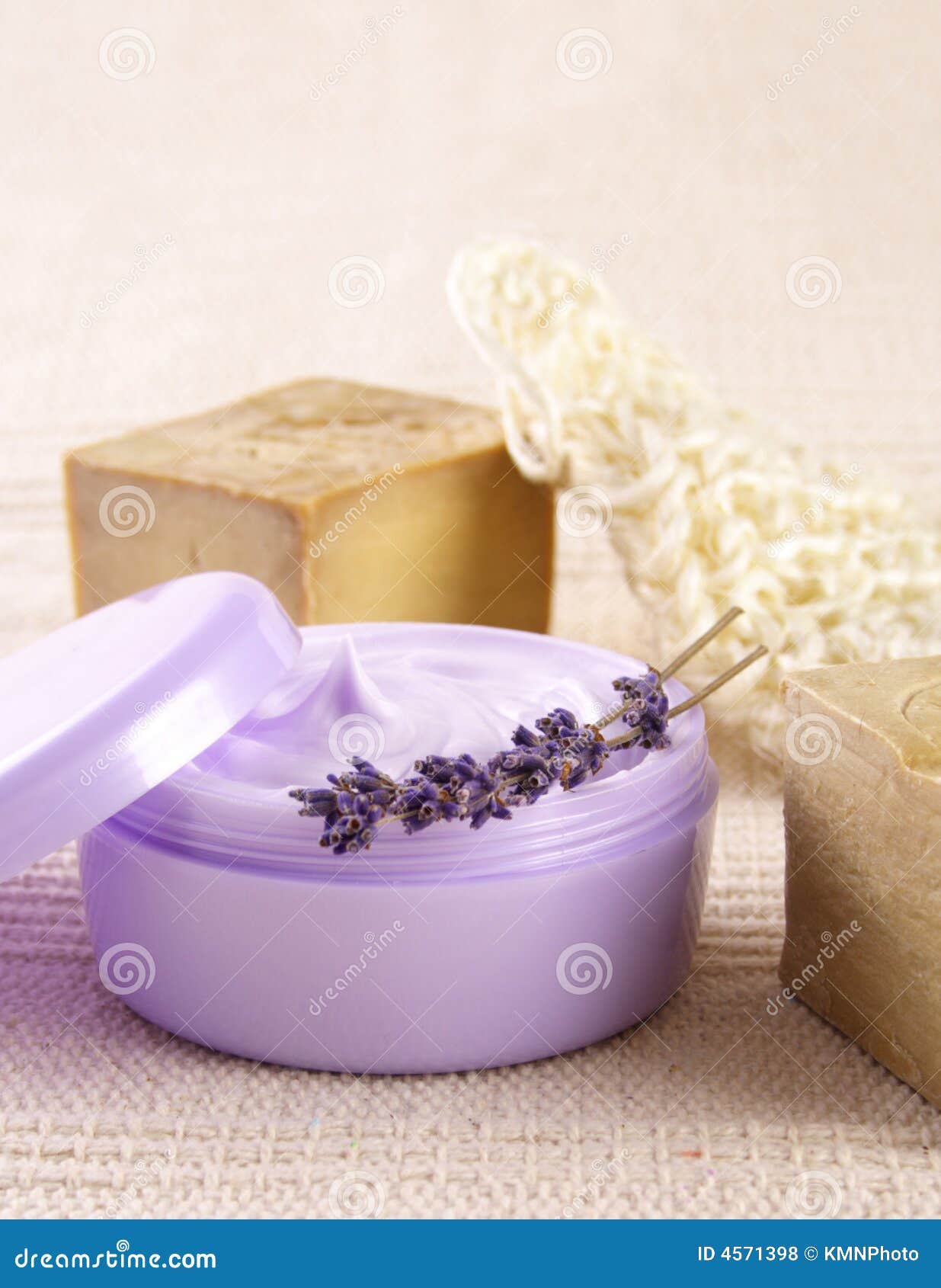 Lavender cream stock photo. Image of body, beauty, healthy - 4571398