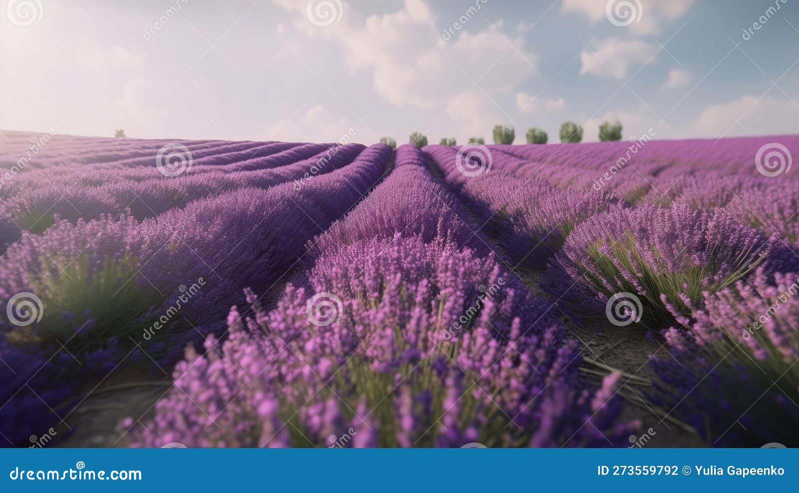 Lavender Field. Illustration AI Generative Stock Illustration ...
