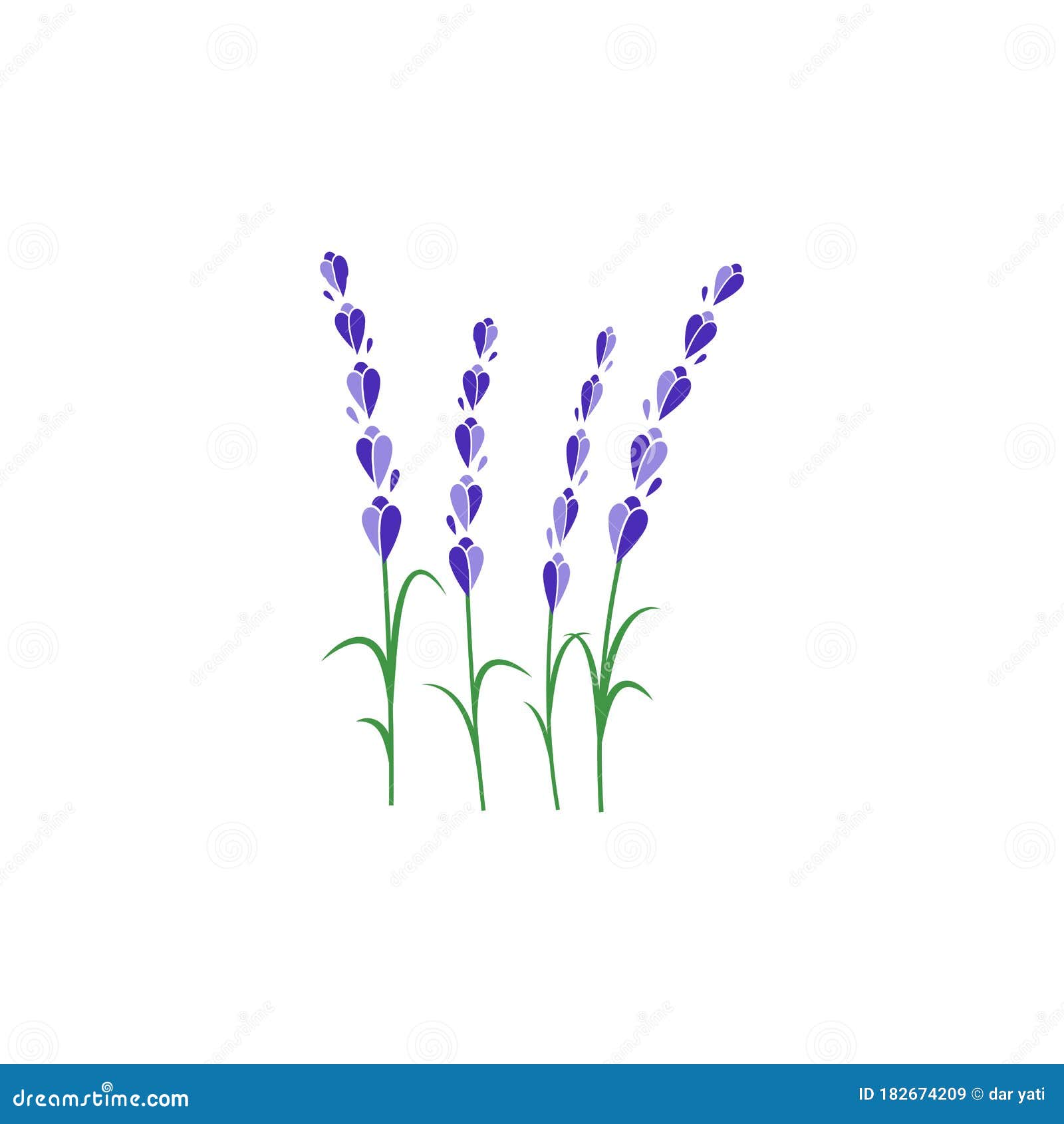 Lavender Floral Aromatic Logo Vector Icon Illustration Stock Vector ...