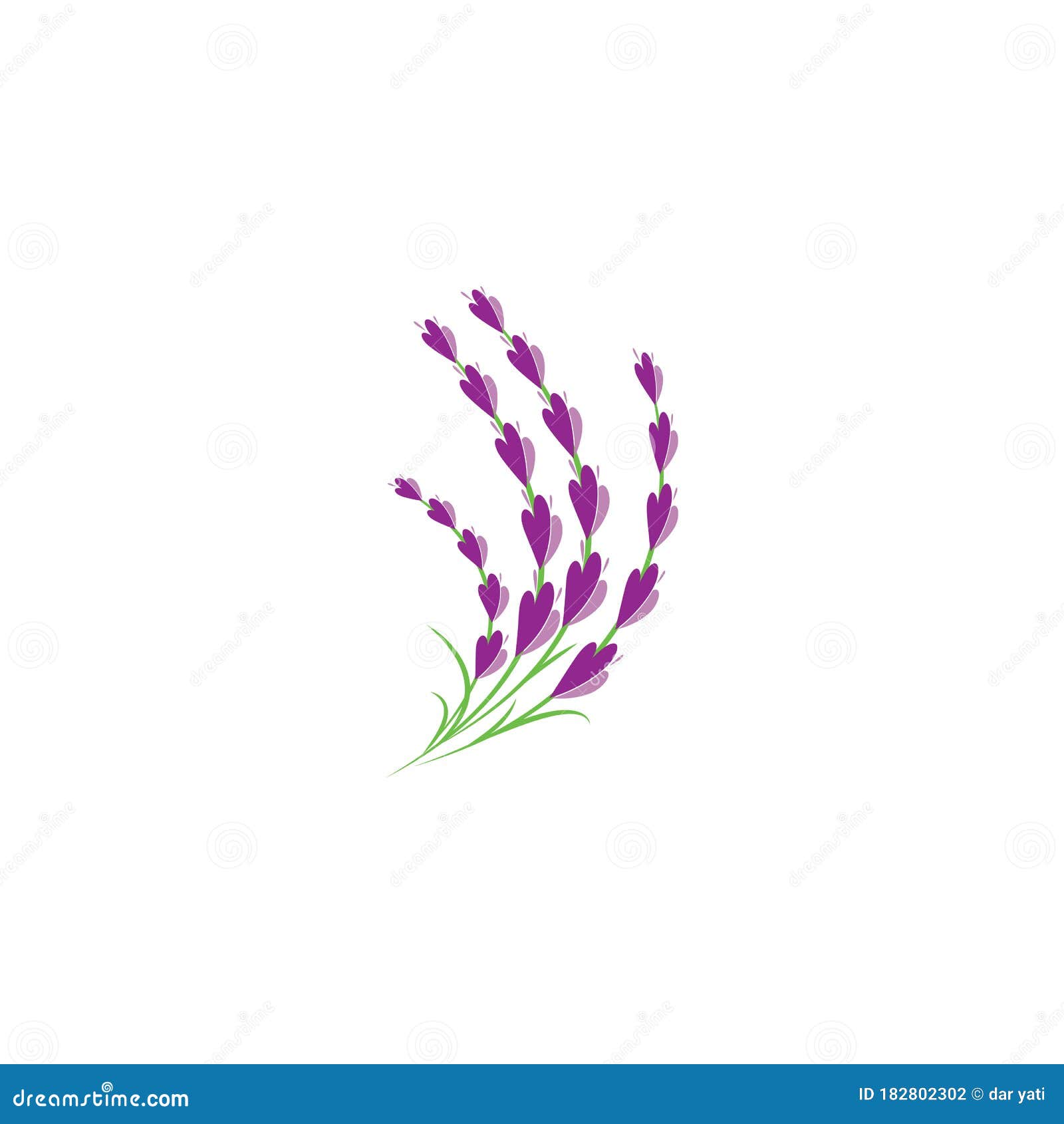 Lavender Floral Aromatic Logo Vector Icon Illustration Stock Vector ...
