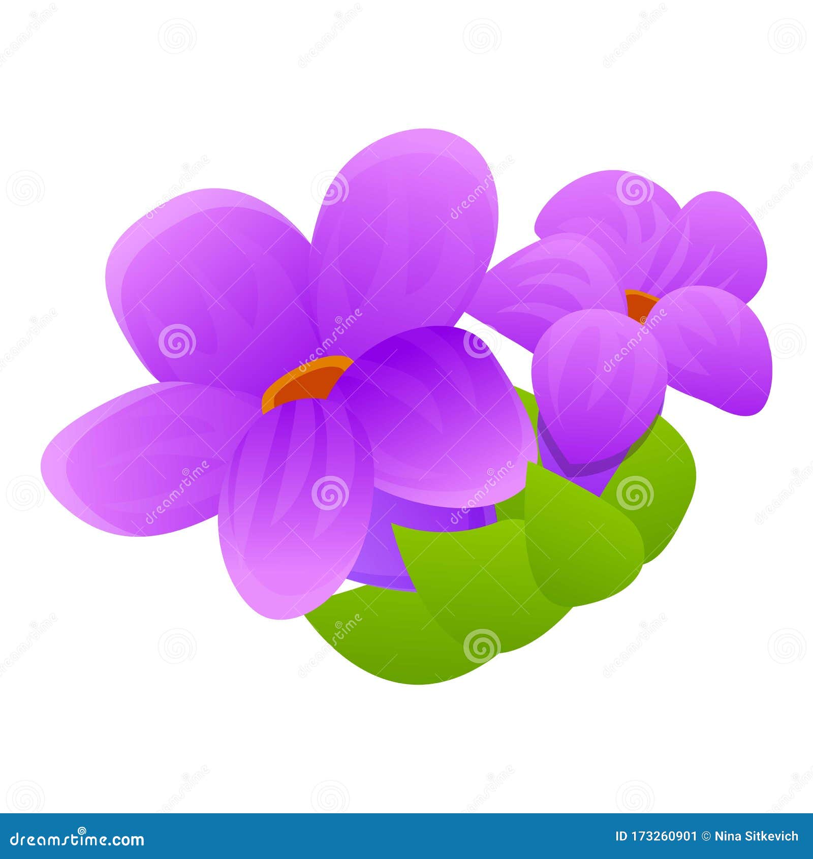 Lavender Flower Icon, Cartoon Style Stock Vector - Illustration of ...