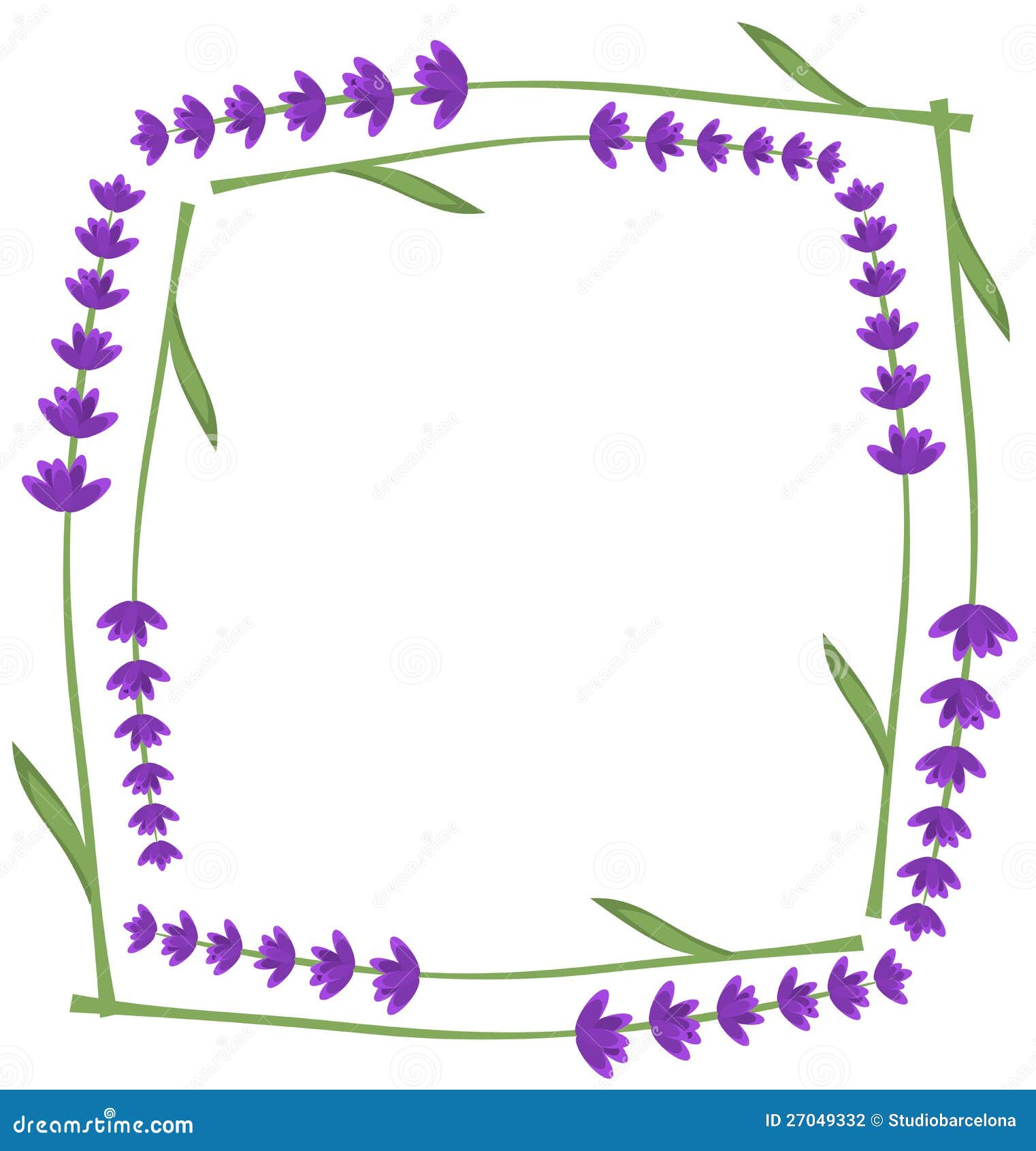 Lavender frame stock vector. Illustration of natural - 27049332