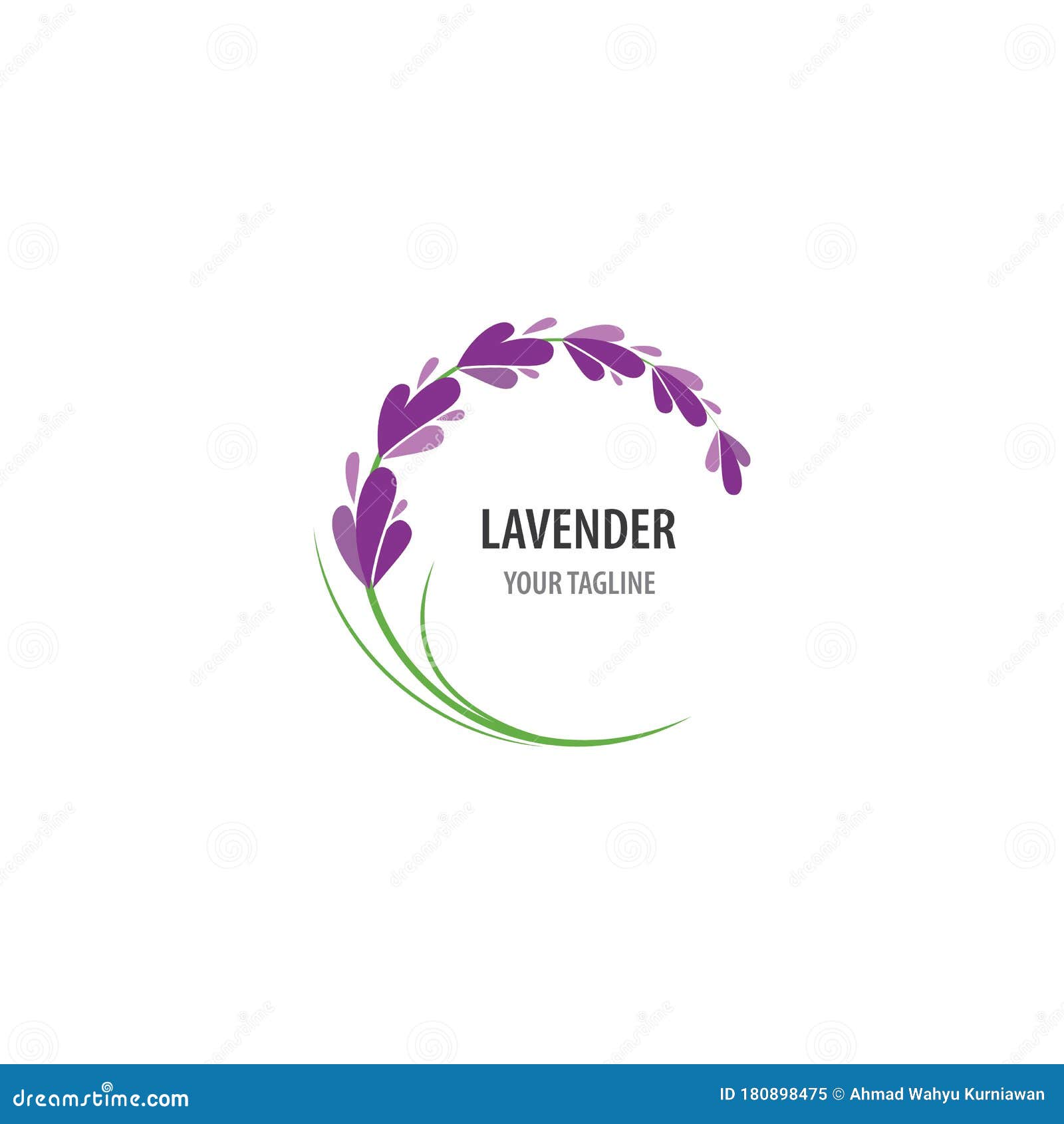 Lavender logo stock illustration. Illustration of herb - 180898475