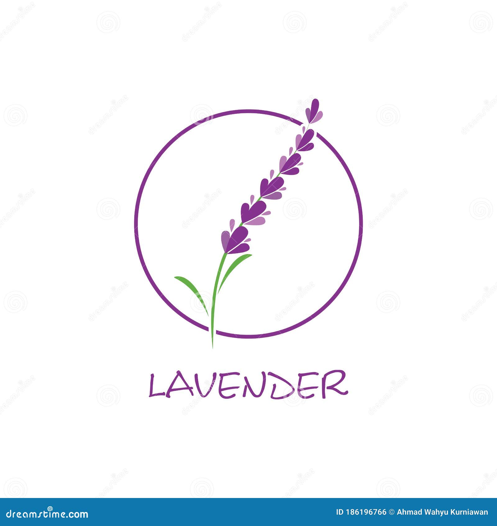 Lavender logo stock vector. Illustration of floral, backdrop - 186196766