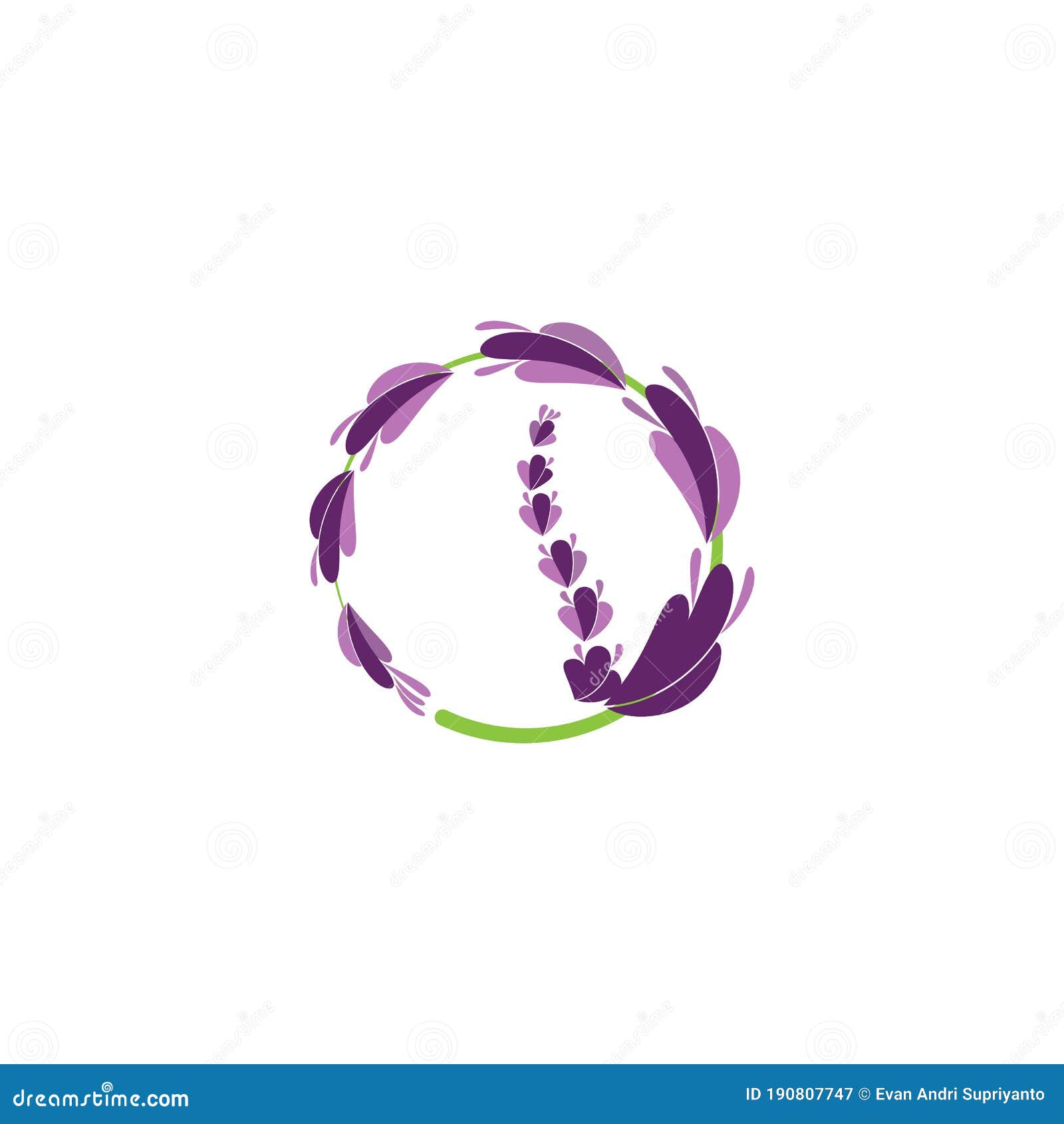 Lavender Logo Template Vector Symbol Stock Vector - Illustration of ...