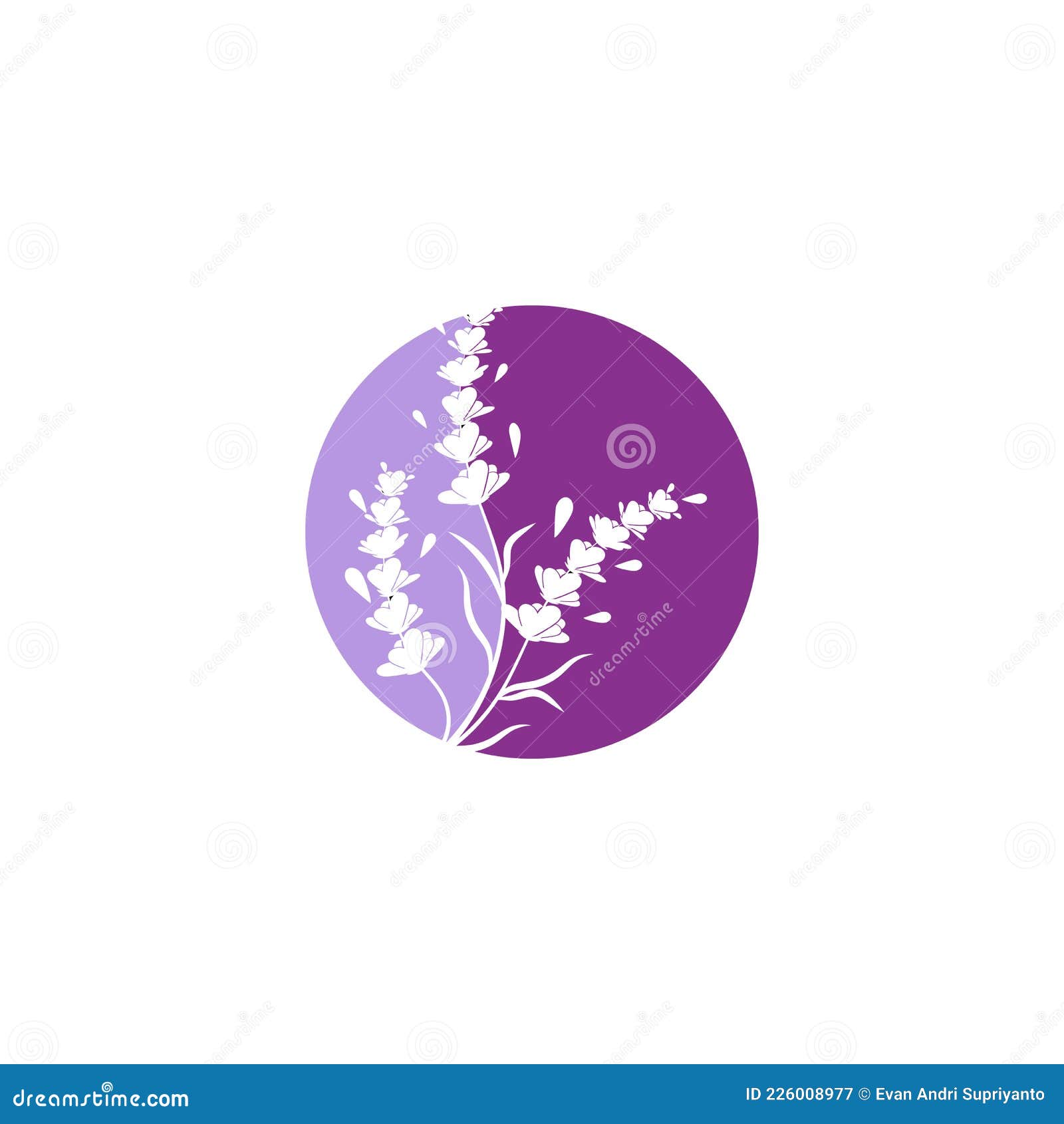 Lavender Logo Template Vector Symbol Nature Stock Vector - Illustration ...