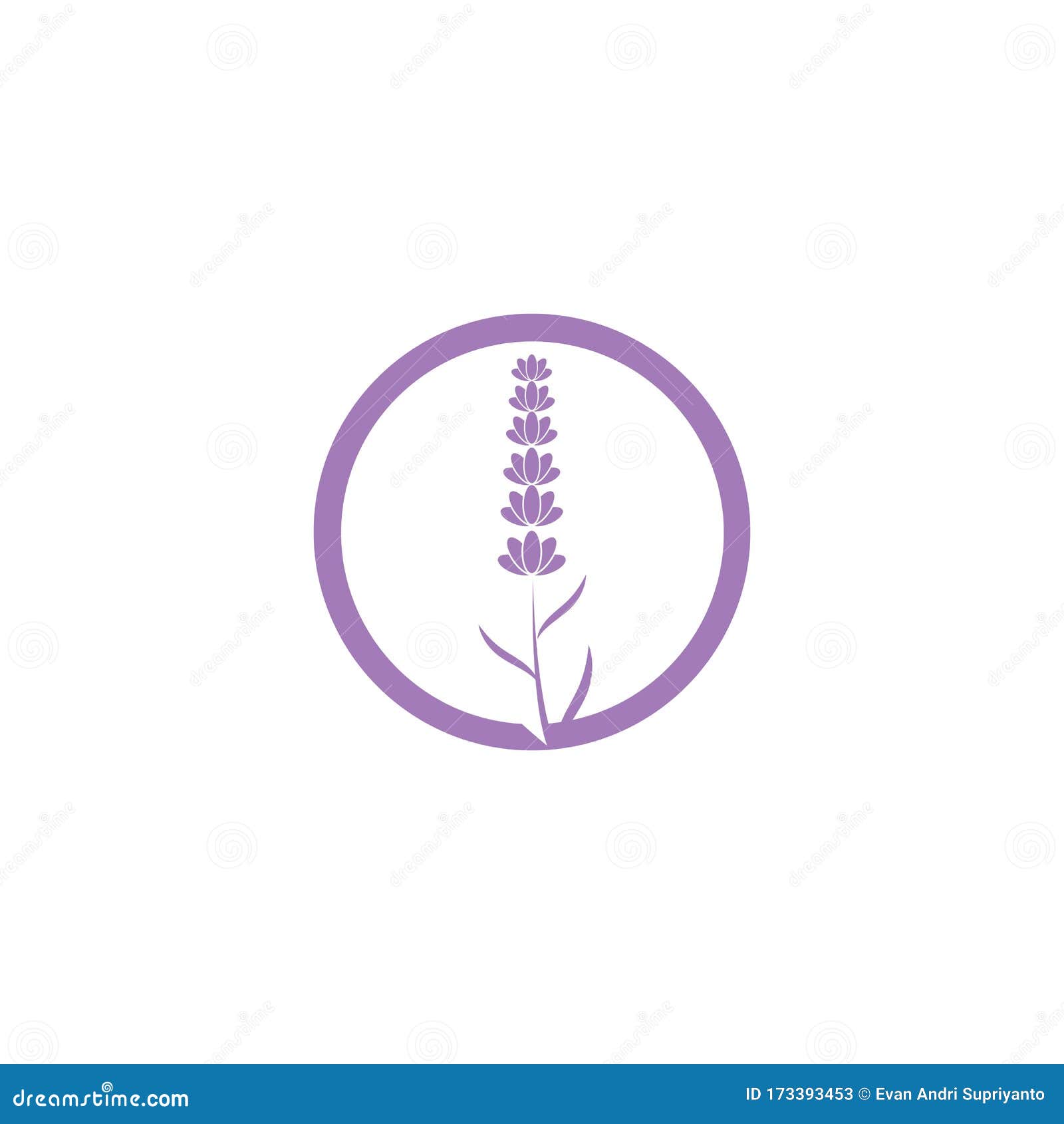 Lavender Logo Template Vector Symbol Stock Vector - Illustration of ...