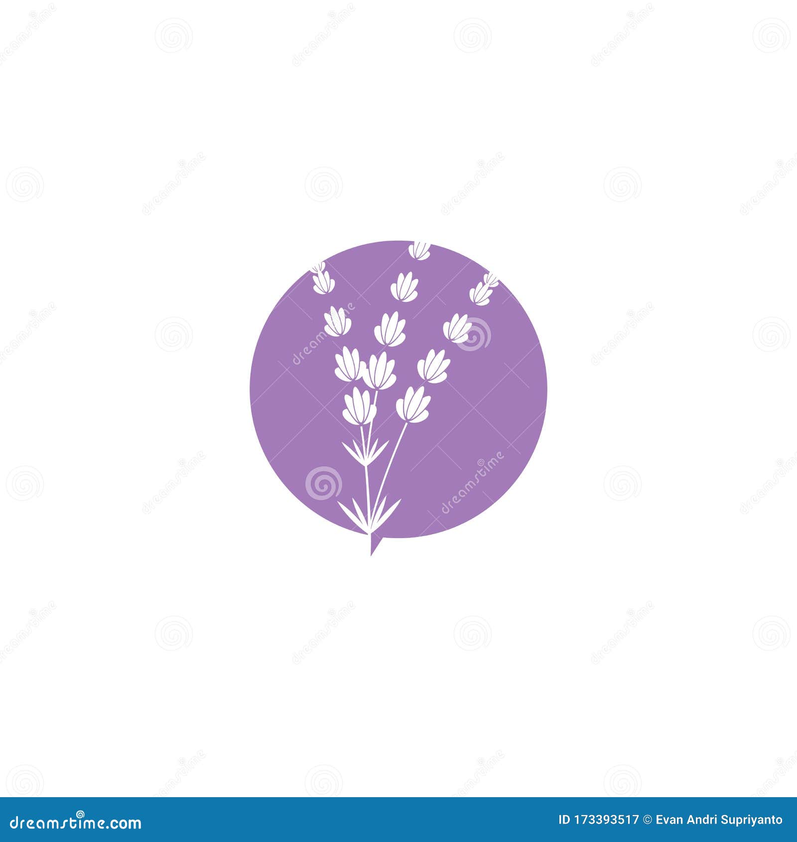 Lavender Logo Template Vector Symbol Stock Vector - Illustration of ...