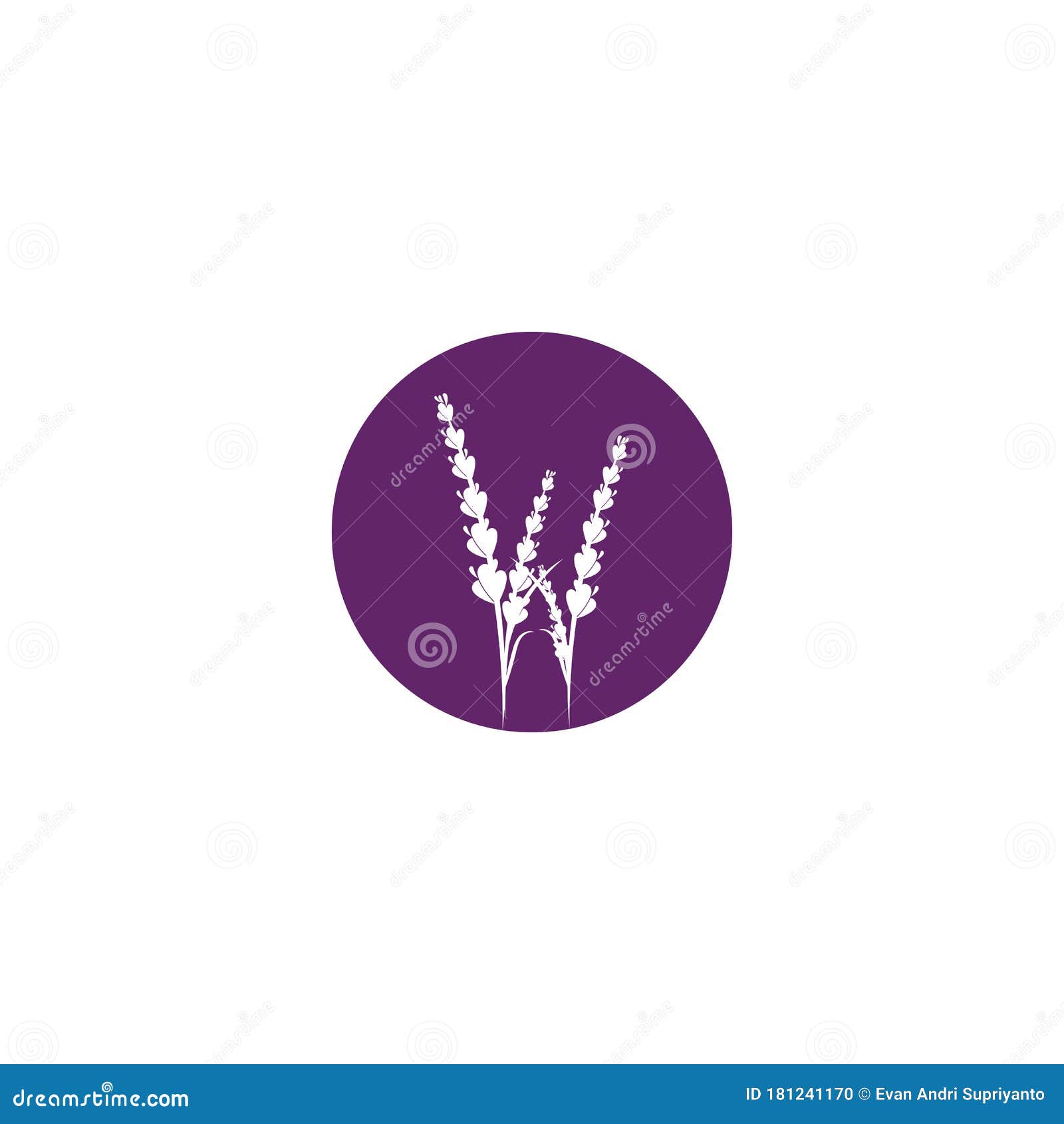 Lavender Logo Template Vector Symbol Stock Vector - Illustration of ...