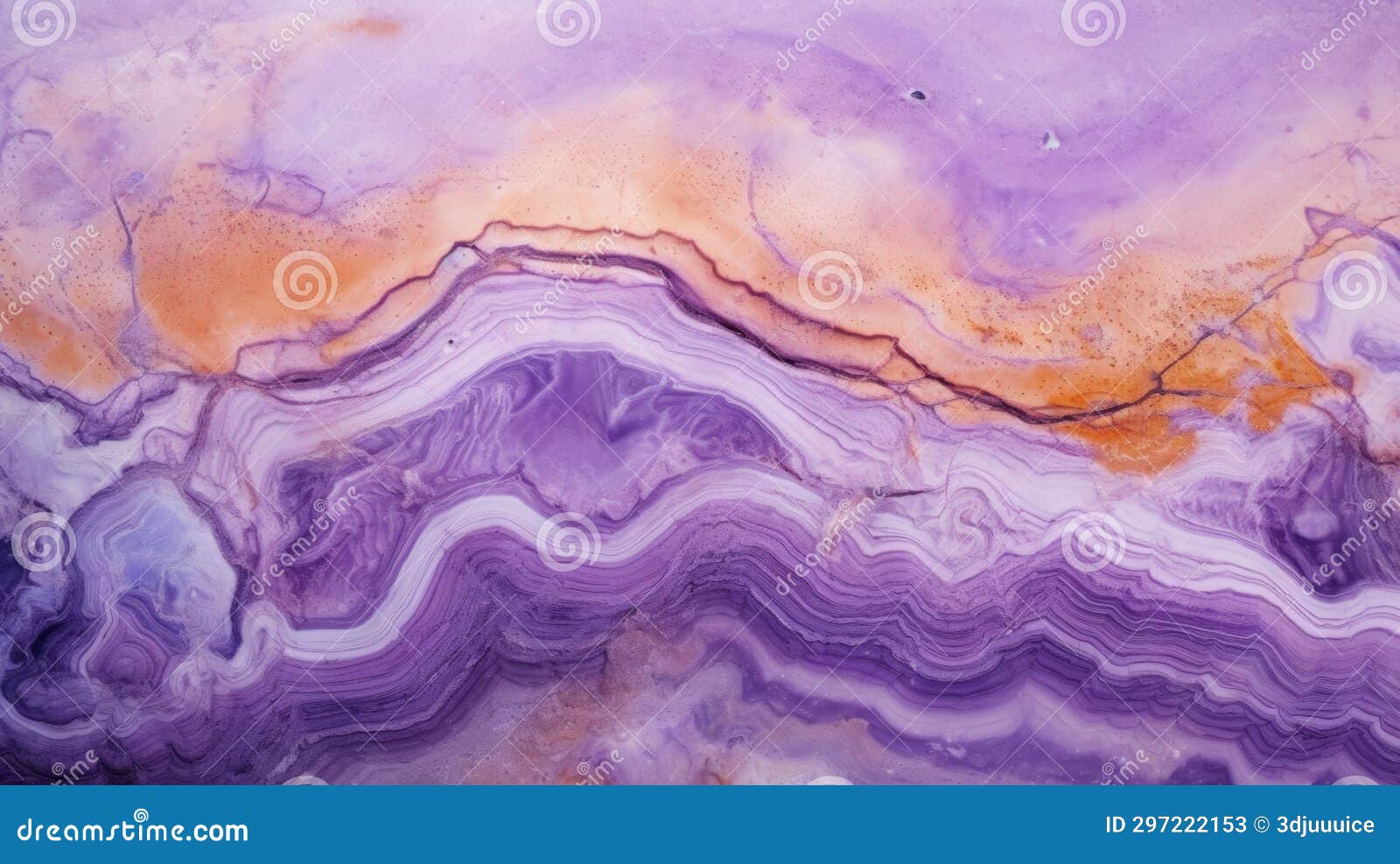 Lavender Marble with Fire Opal Horizontal Background. Stock ...