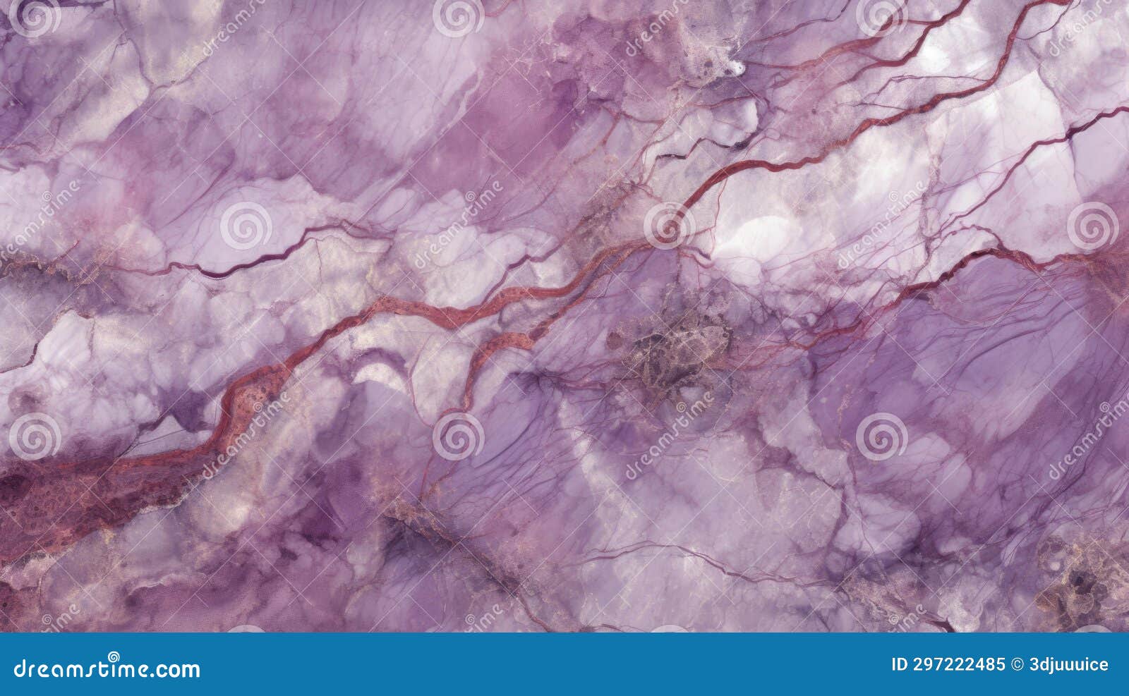 Lavender Marble with Ruby Horizontal Background. Stock Illustration ...