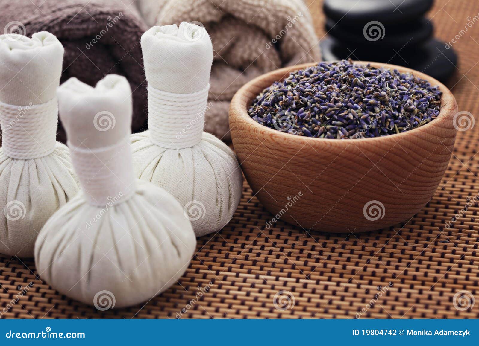 Lavender massage stamps stock photo. Image of herbal - 19804742