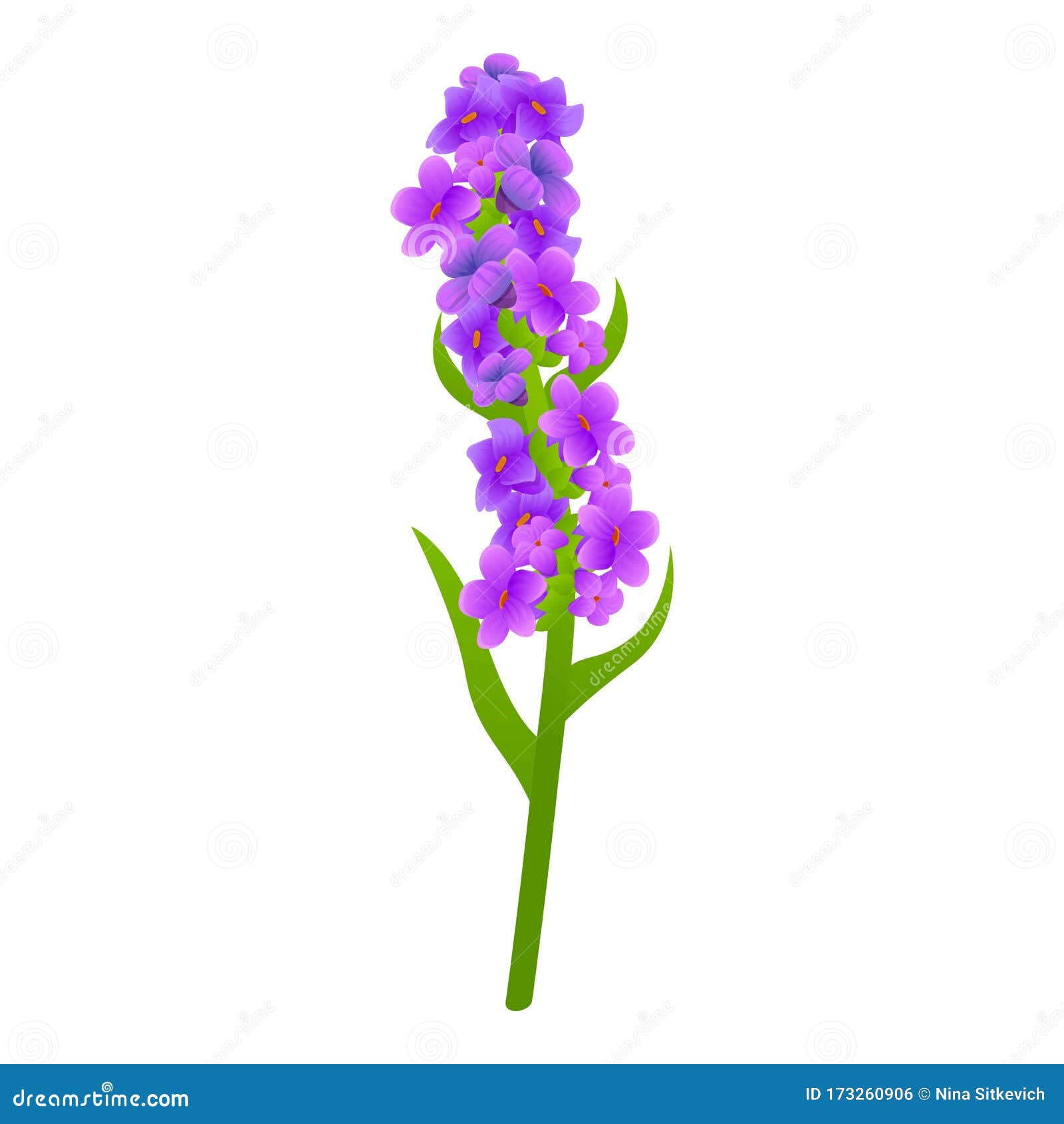 Lavender Plant Icon, Cartoon Style Stock Vector - Illustration of icon ...