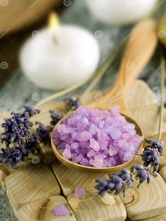 Lavender Spa stock photo. Image of close, brown, aroma - 14907342