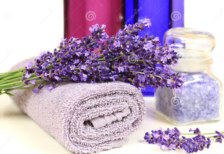Lavender spa stock photo. Image of bath, resort, bottle - 15134190