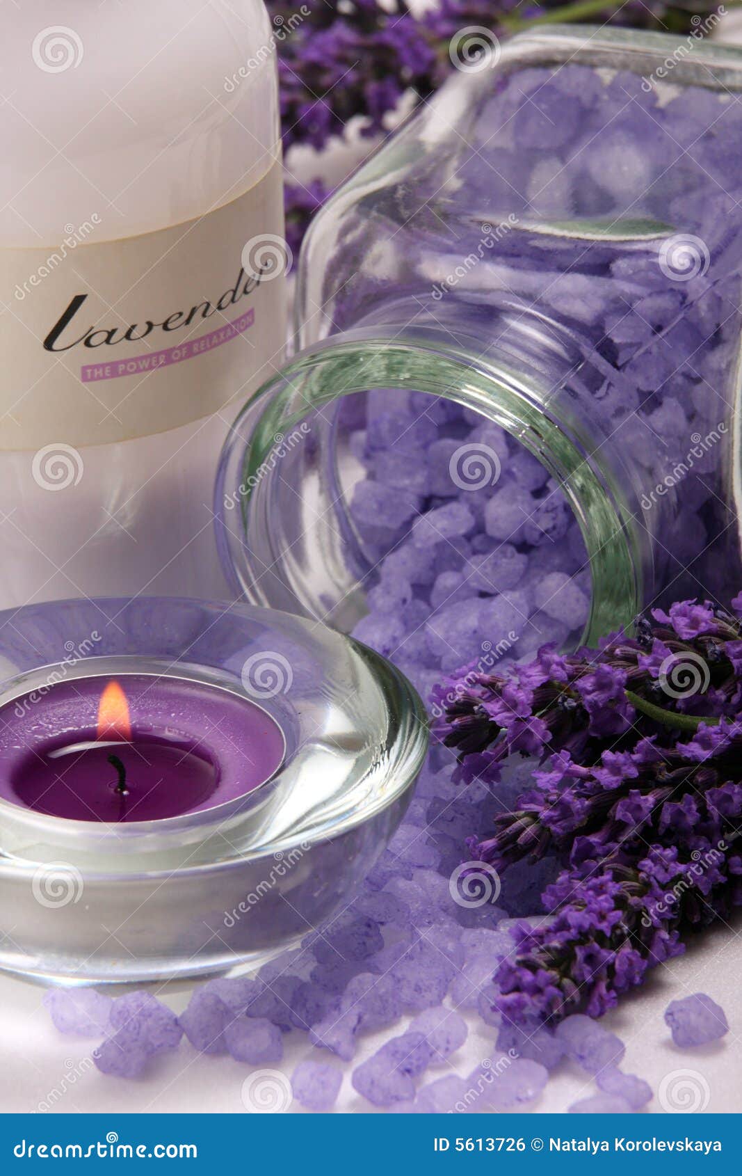 Lavender spa stock photo. Image of pampering, mineral - 5613726