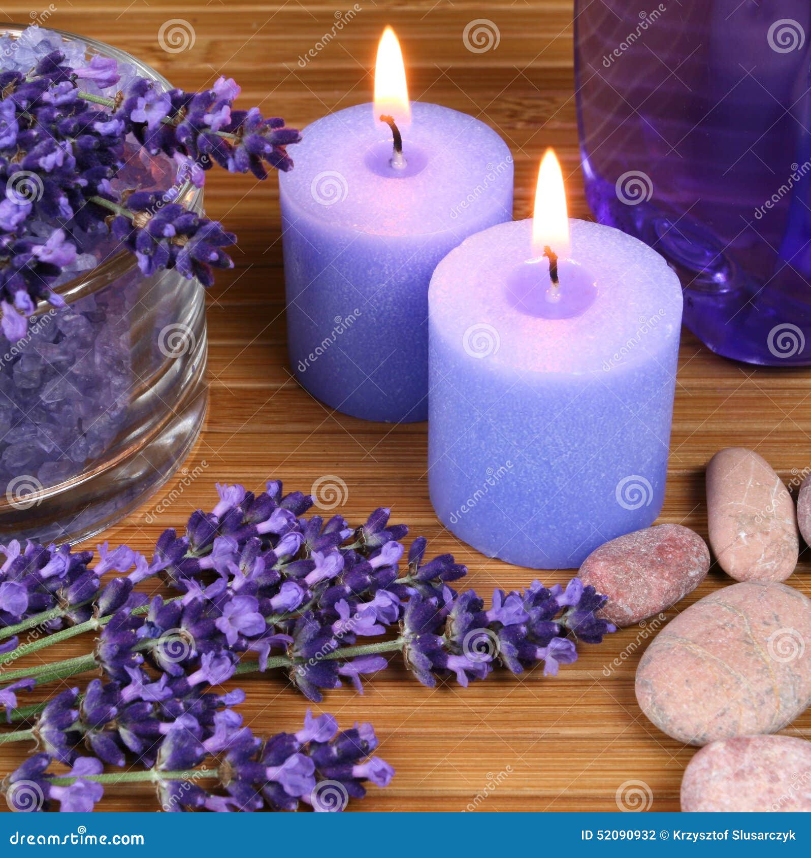 Lavender spa stock photo. Image of detail, treatment - 52090932