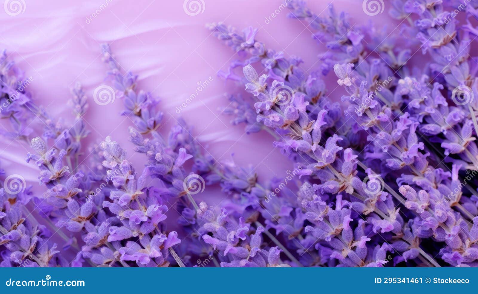 Lavender Still-life on Pink Marble: Translucent Layers and Blurry ...