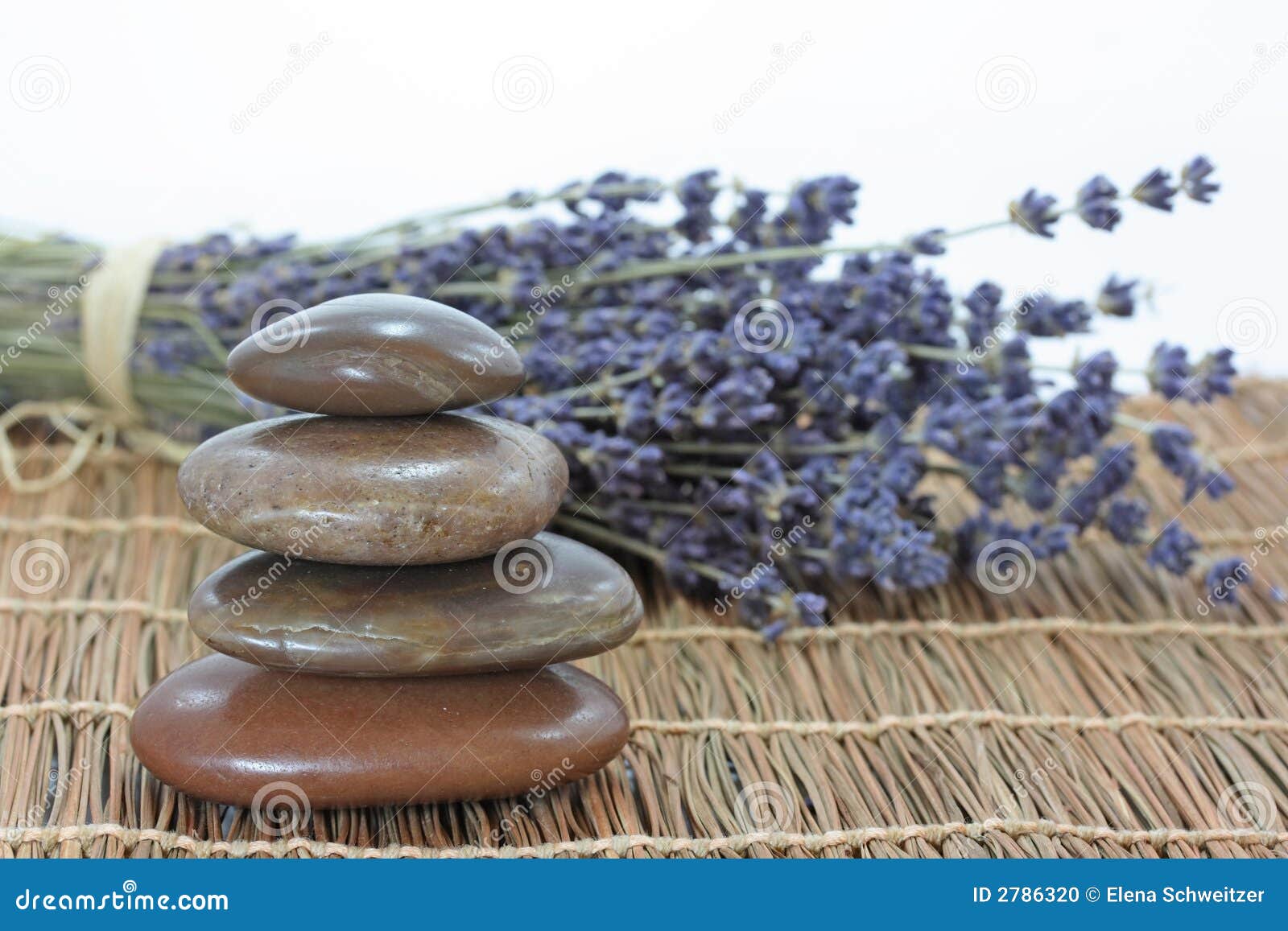 Lavender and stones stock photo. Image of achievement - 2786320