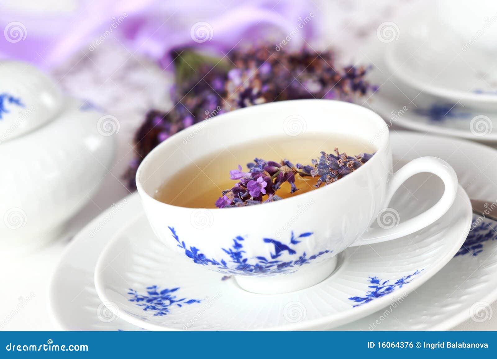 Lavender tea stock photo. Image of serving, snack, life - 16064376